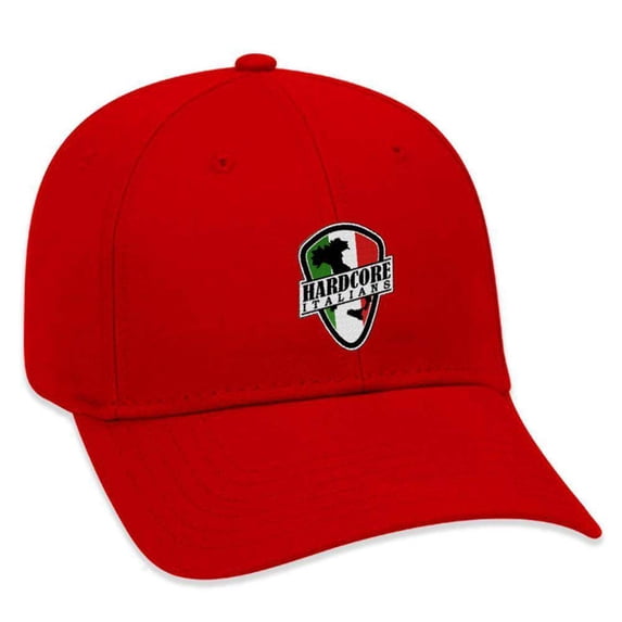 Hardcore Italians Baseball Hat (Red) - Walmart.com