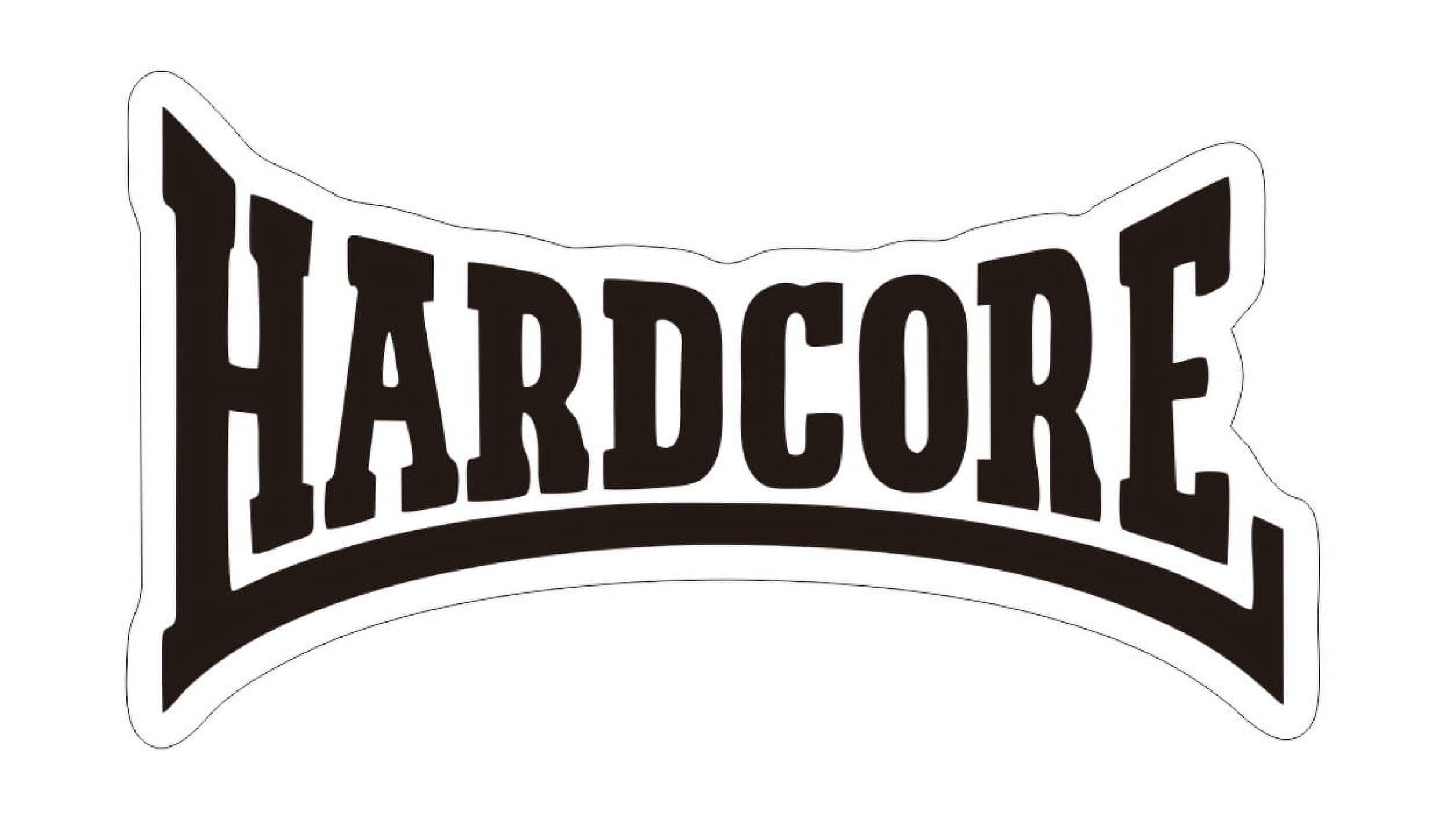 Hardcore Letter Car Decal, Hard Rock Extreme Car Decal for Drivers ...