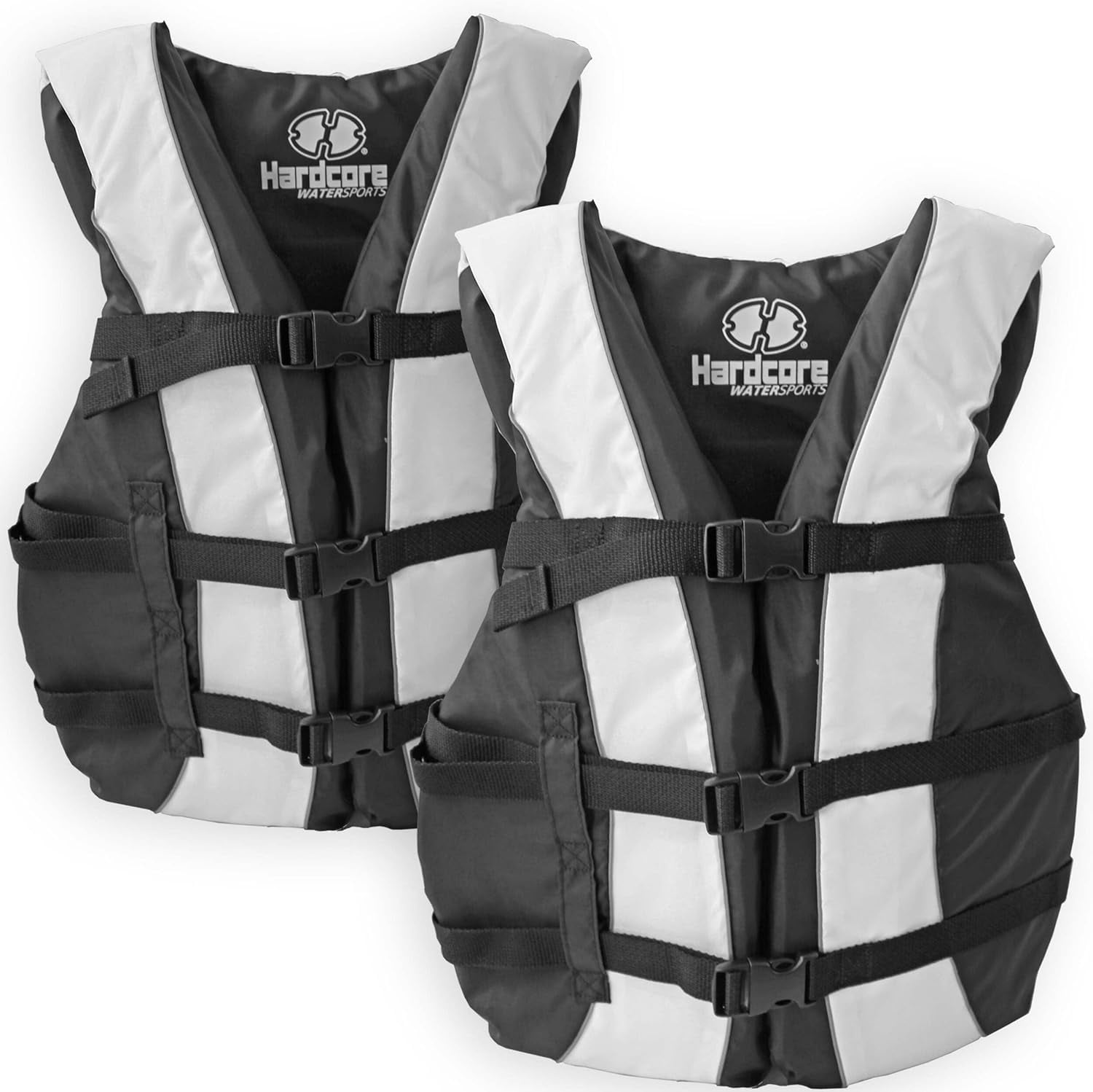 Hardcore Life Jacket 2 Pack Paddle Vest for Adults; Coast Guard ...