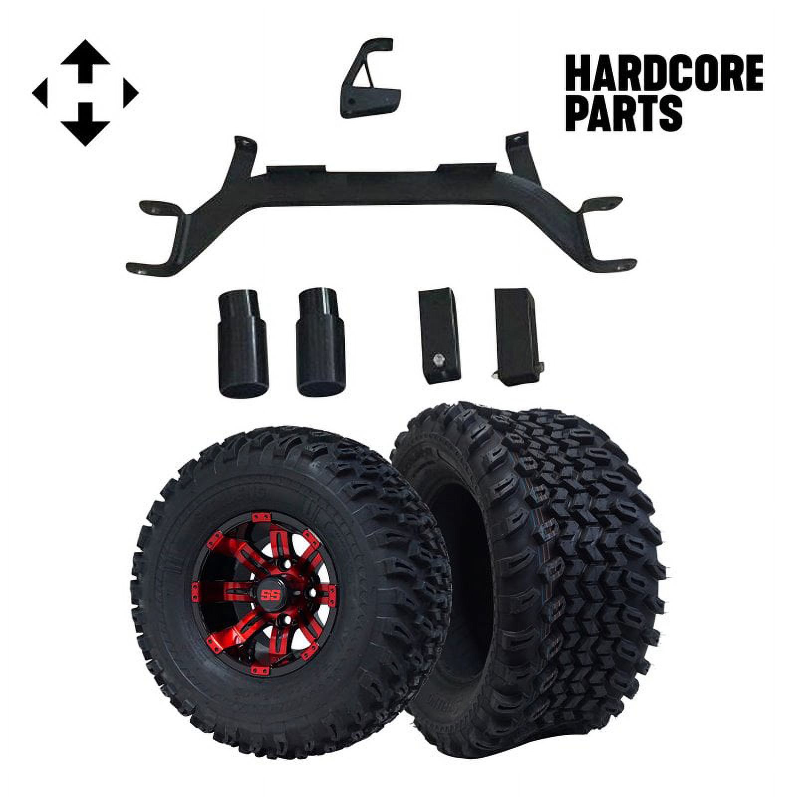 Hardcore Parts 4" Drop Axle Lift Kit for EZGO Marathon (1975-1993) Gas ...