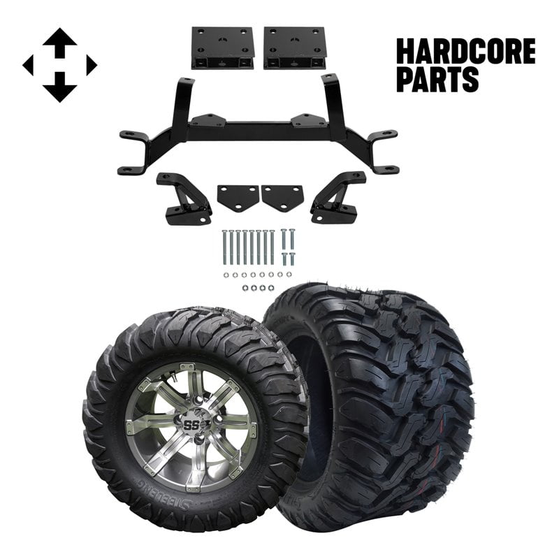 Hardcore Parts 4" Drop Axle Lift Kit for EZGO TXT/PDS (1994.5-2001.5 ...