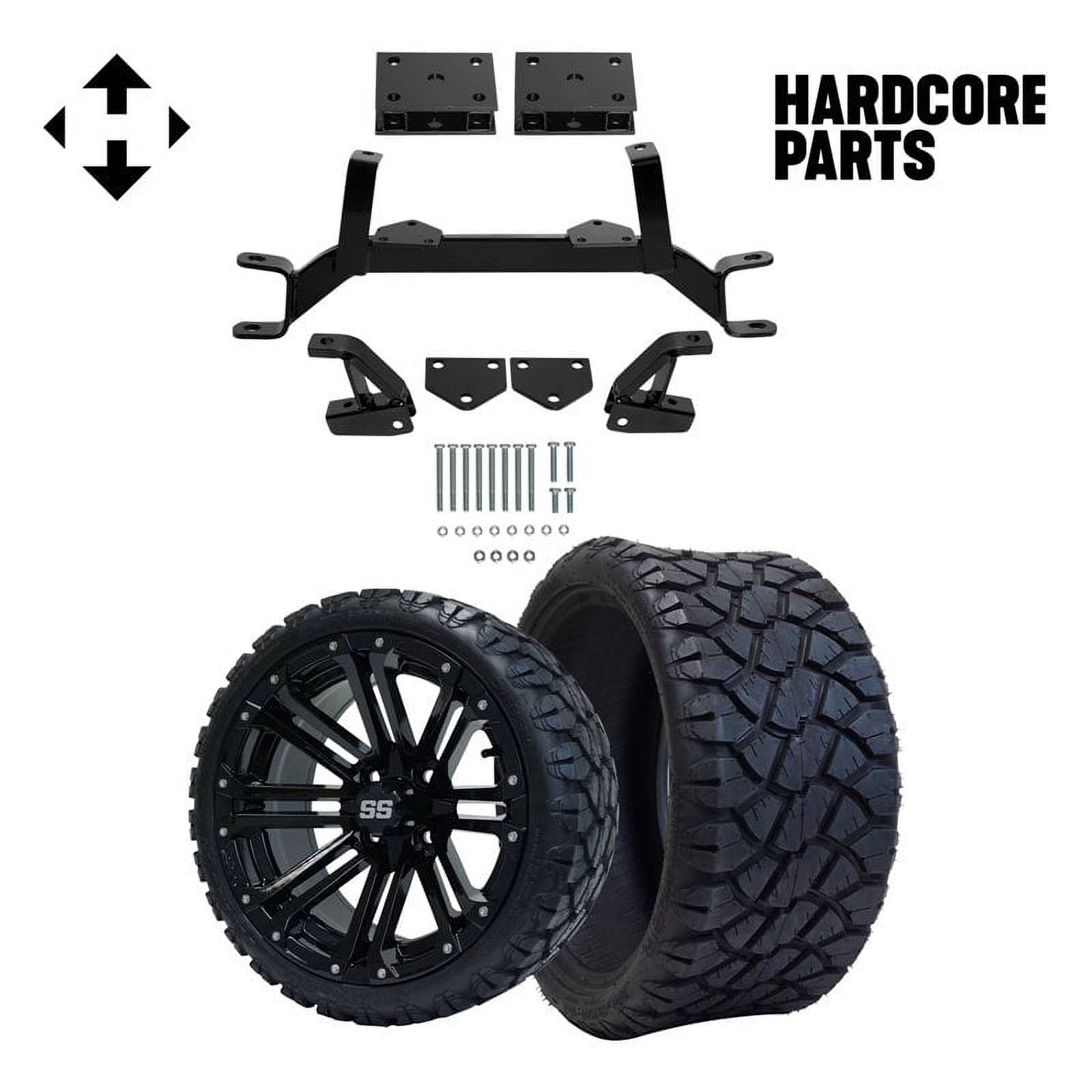 Hardcore Parts 4" Drop Axle Lift Kit for EZGO TXT/PDS (1994.5-2001.5 ...