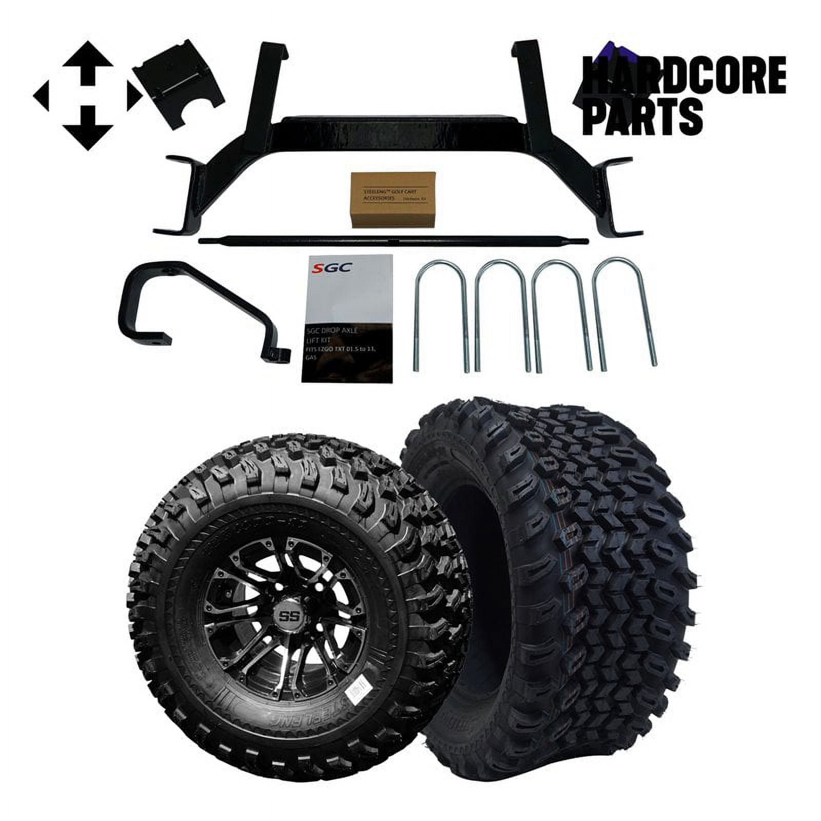 Hardcore Parts 6" Drop Axle Lift Kit for EZGO TXT/PDS (2001.5-2008) Gas ...