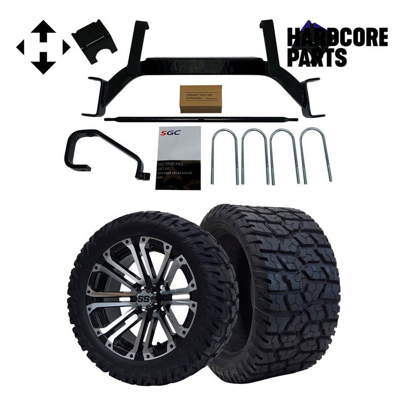 Hardcore Parts 6" Drop Axle Lift Kit for EZGO TXT/PDS (2001.5-2008) Gas ...