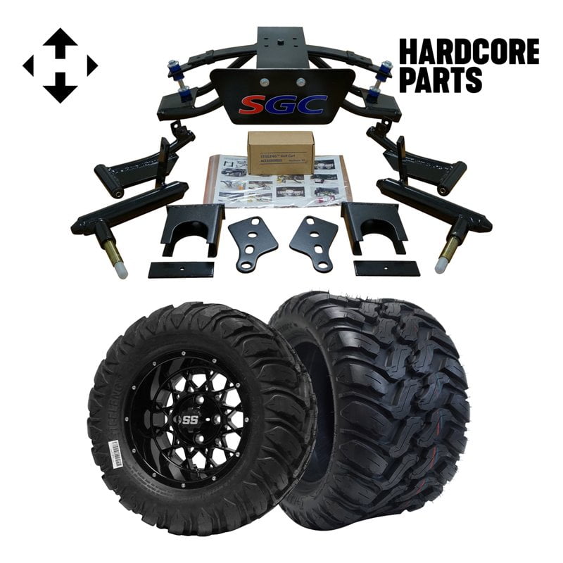 Hardcore Parts 6” Heavy Duty Double A-Arm Suspension Lift Kit for Club ...
