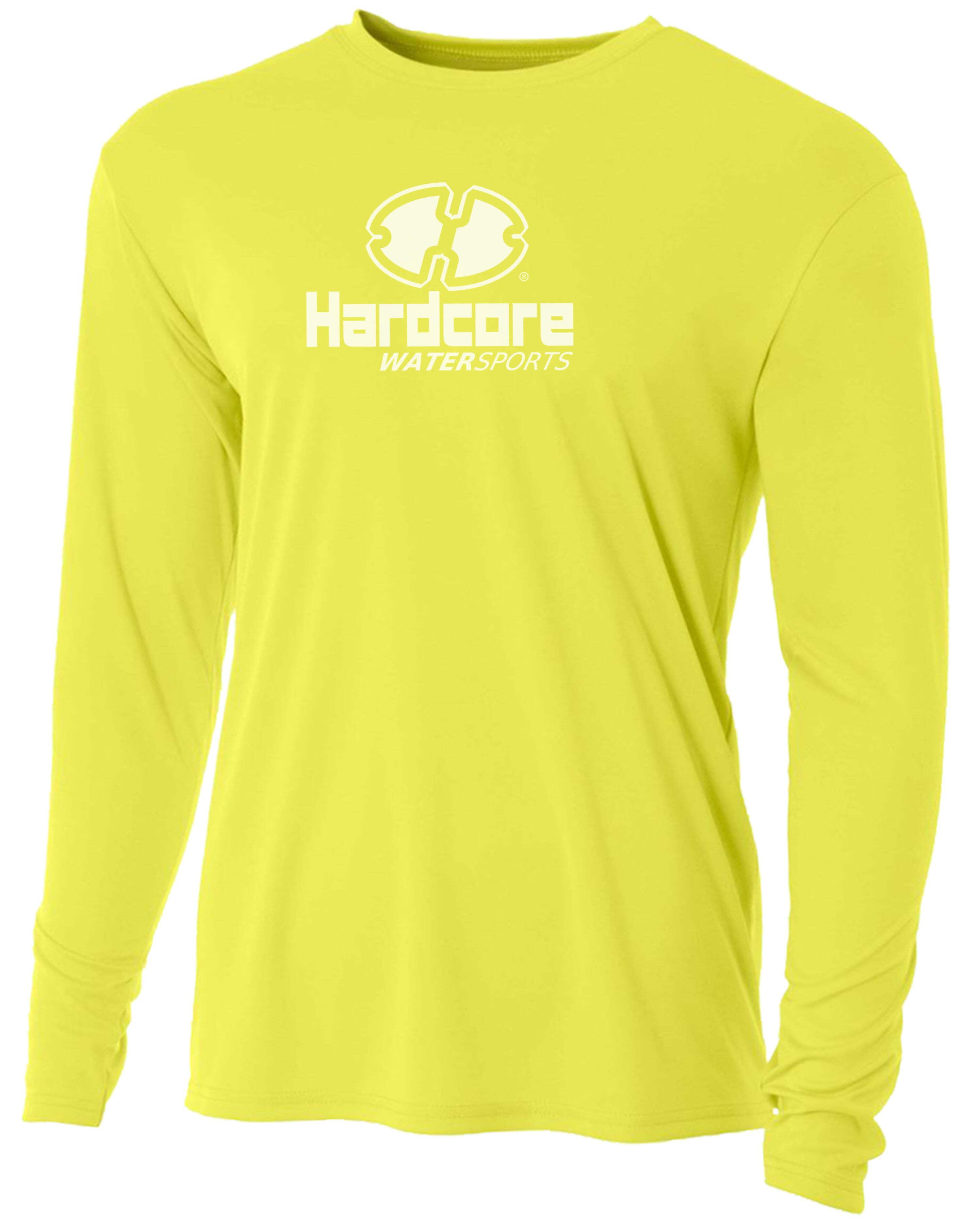 Hardcore Men's Long Sleeve Loose Fit Rash Guard Surf Shirt for Water ...