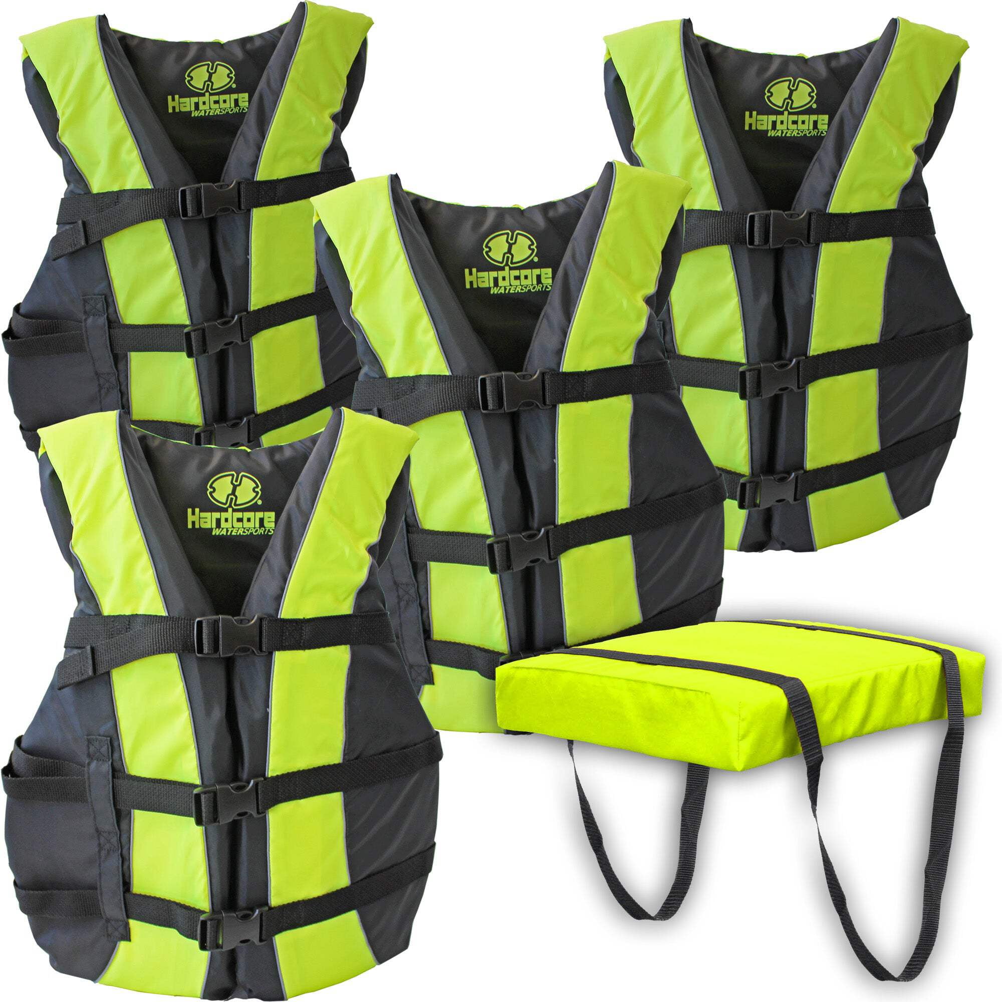 Hardcore Water Sports Hardcore life jacket 4 pack paddle vest for ...