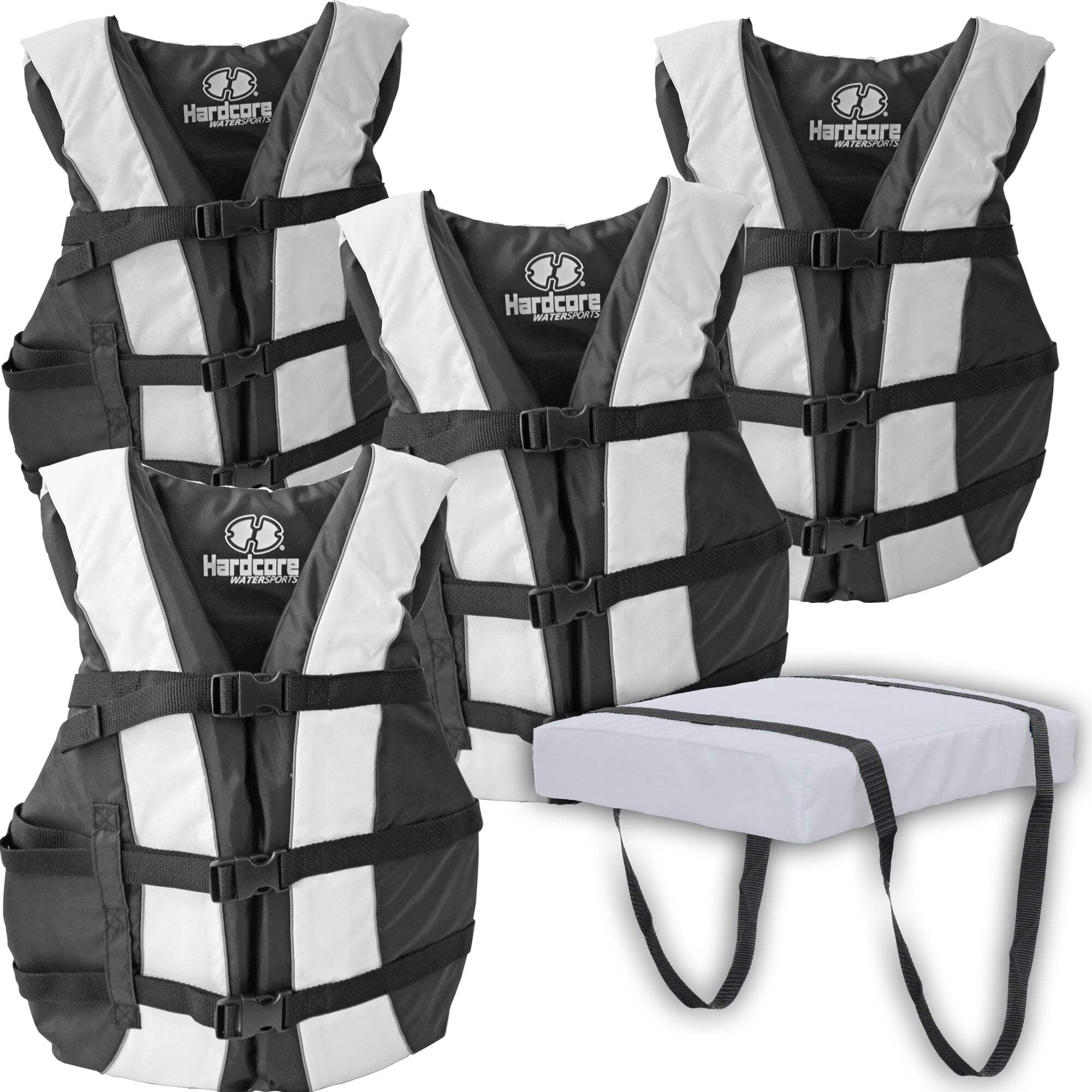 Hardcore Water Sports Hardcore life jacket 4 pack paddle vest for ...