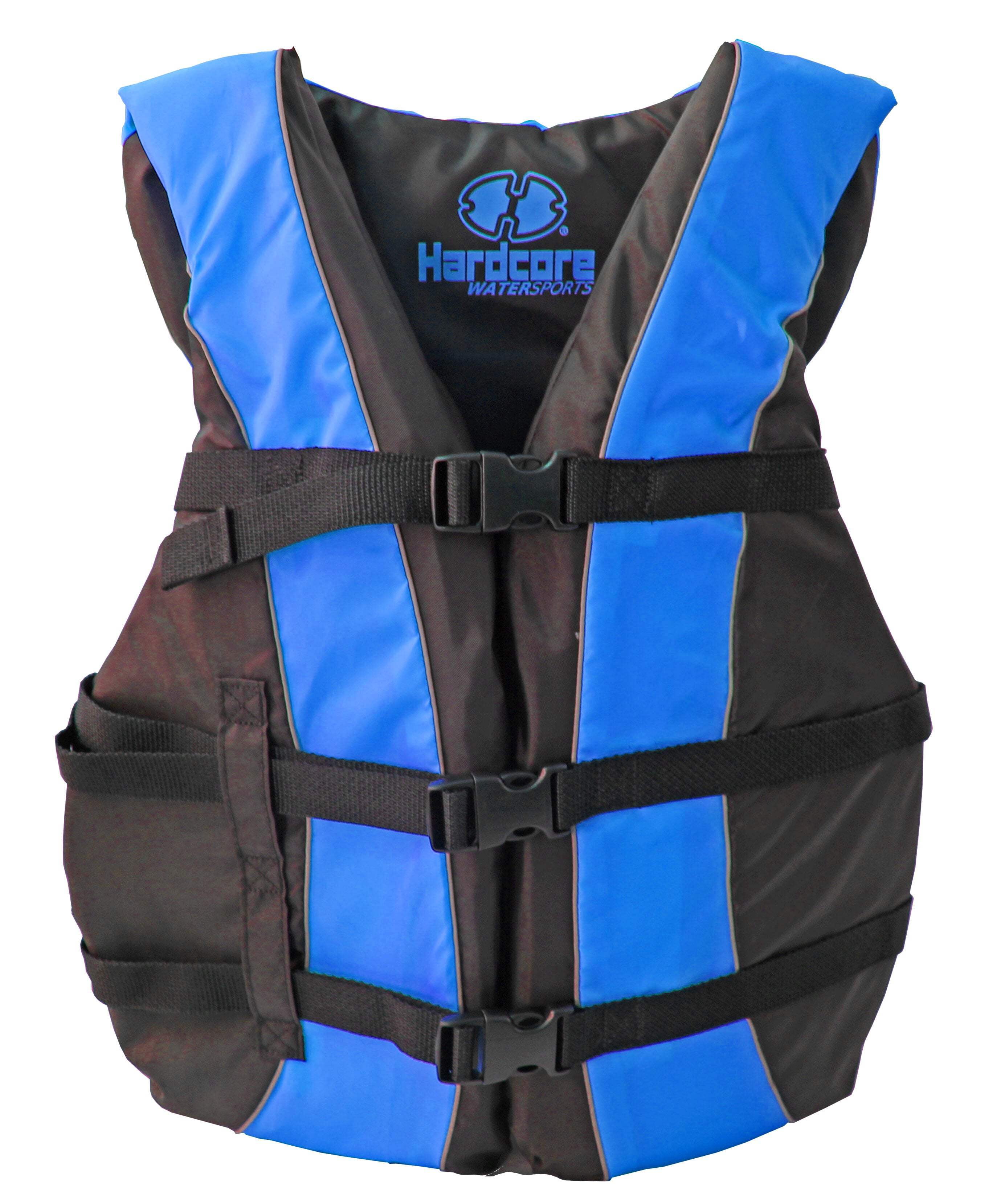 "Hardcore Water Sports Adult Life Jacket, Coast Guard Approved PFD, 30 ...