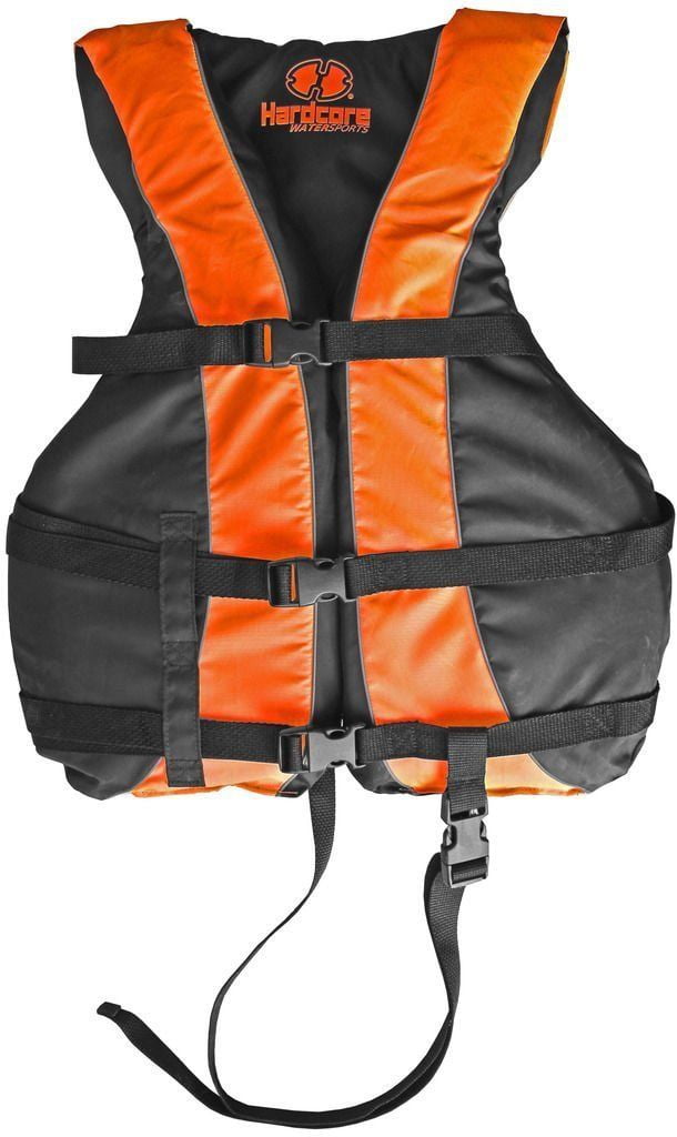 Hardcore Water Sports High Visibility Adult Life Jacket Vest With