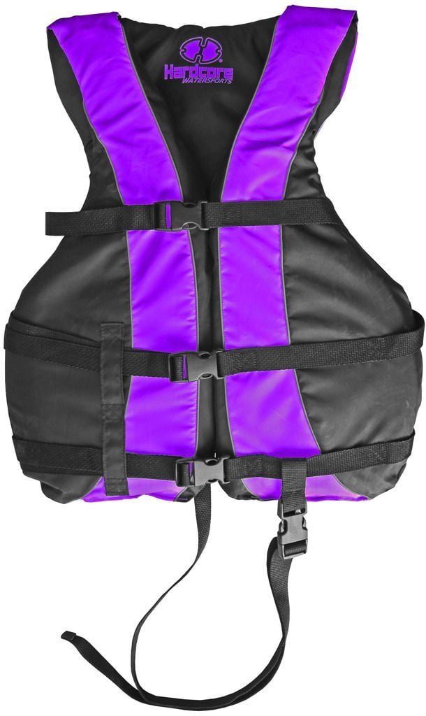 Hardcore Water Sports High Visibility Adult Life Jacket Vest With