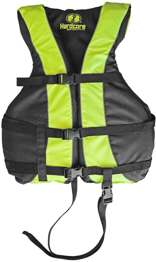 Hardcore Water Sports High Visibility Adult Life Jacket Vest With