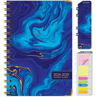 Planner Pad Spiral Bound 3-Tier Funnel Down 12 Month Organizer, July ...