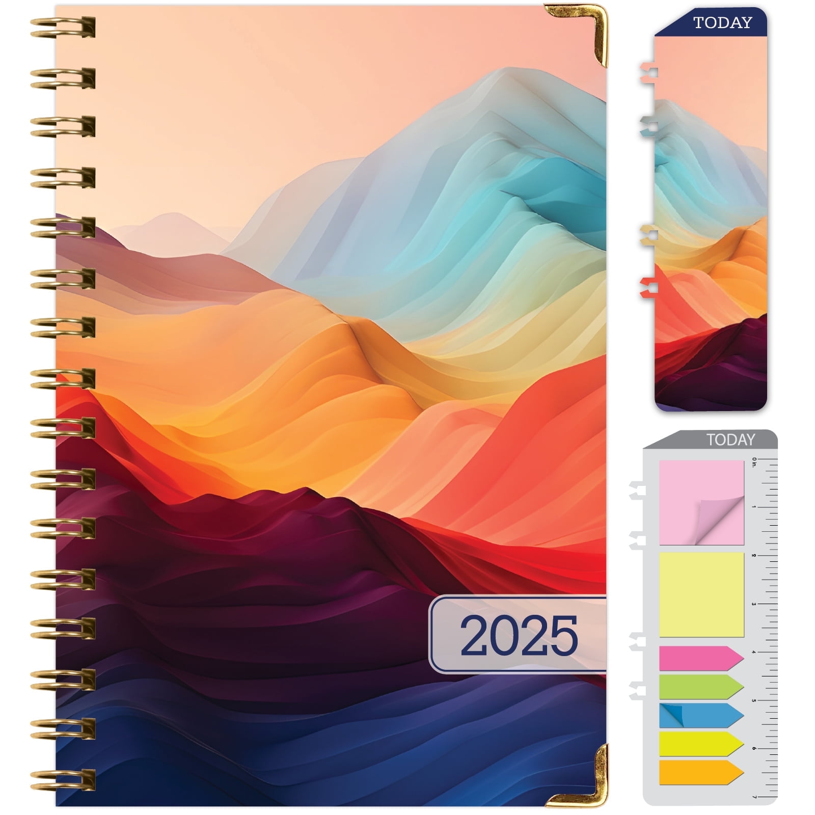Global Printed Products Hardcover 2025 Daily, Monthly & Weekly Planner ...