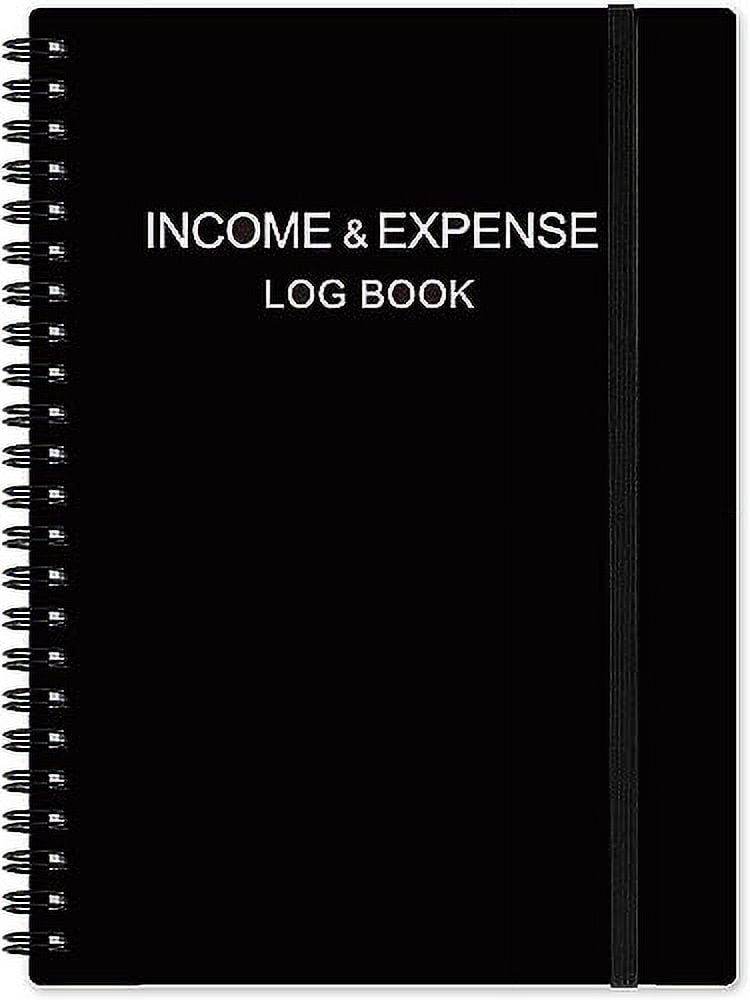 Hardcover Income & Expense Tracker - A5 Income and Expense Ledger Book ...