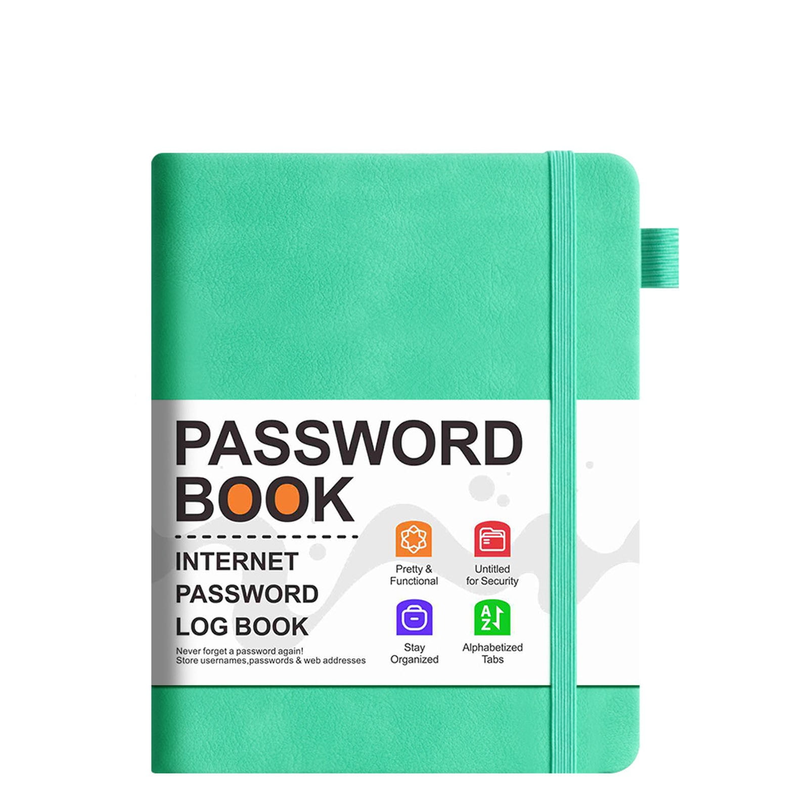 Hardcover Password Book with Alphabet Tabs Senior Friendly Password ...