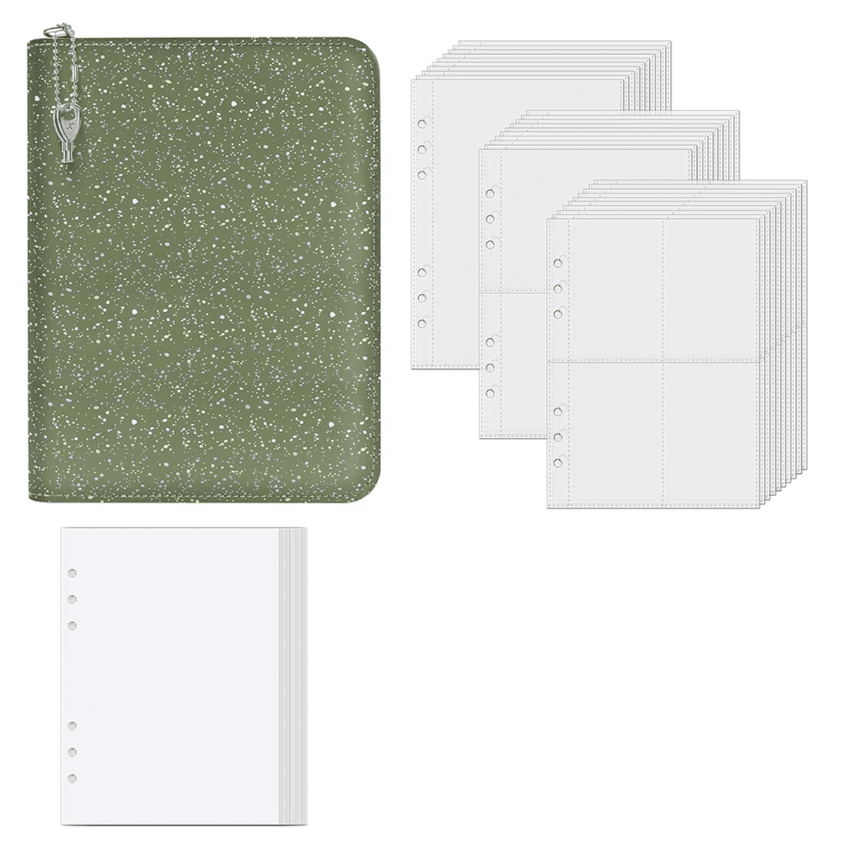 Hardcover Sticker Organizer Binder Reusable A5 Holographic Book ...