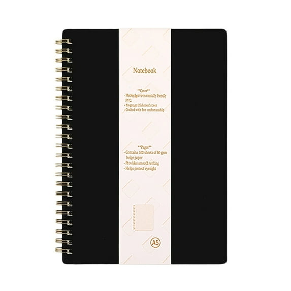 Hardcover Twin Coil Binding Notebook 160 Pages 100gsm Lined Paper ...