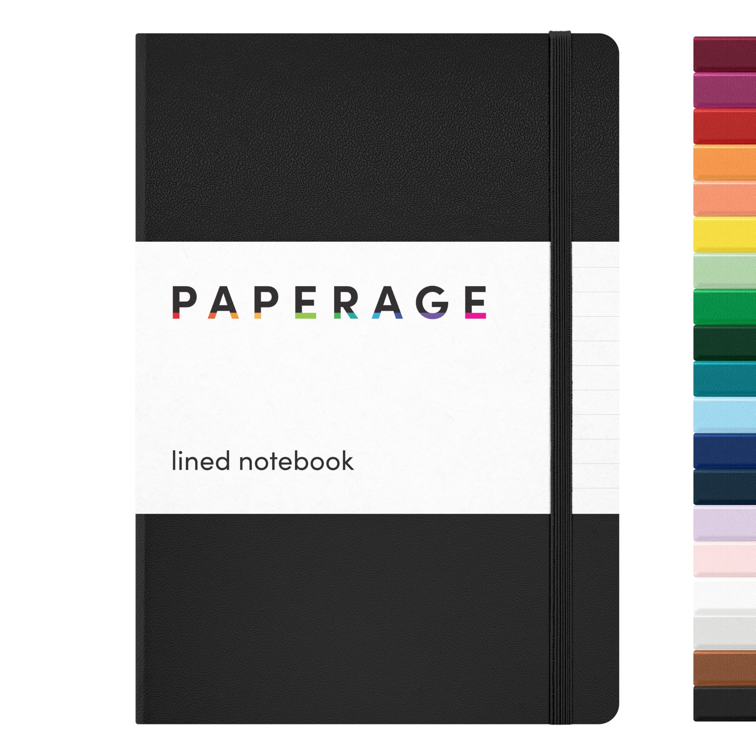 Hardcover journal notebook, 160 lined pages, 5.6 x 8 inches, 100 gsm ...