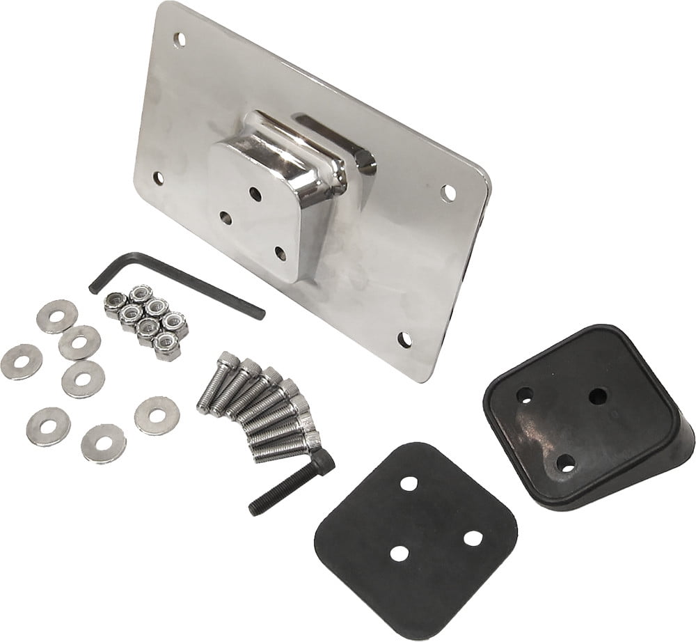 Harddrive 12-0049; License Plate Bracket Kit Fender Mount Chrome ...