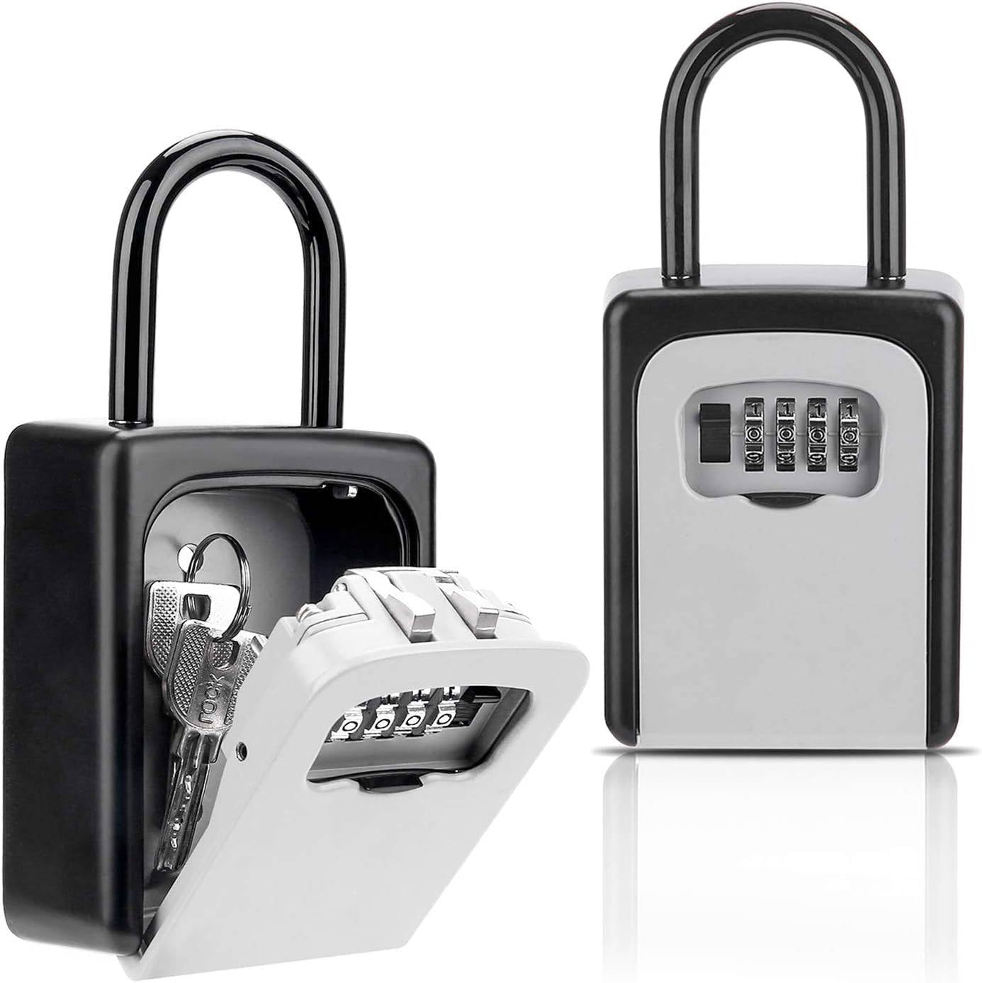Harden Security Lock Box, Combination Lockbox with Code for House Key ...