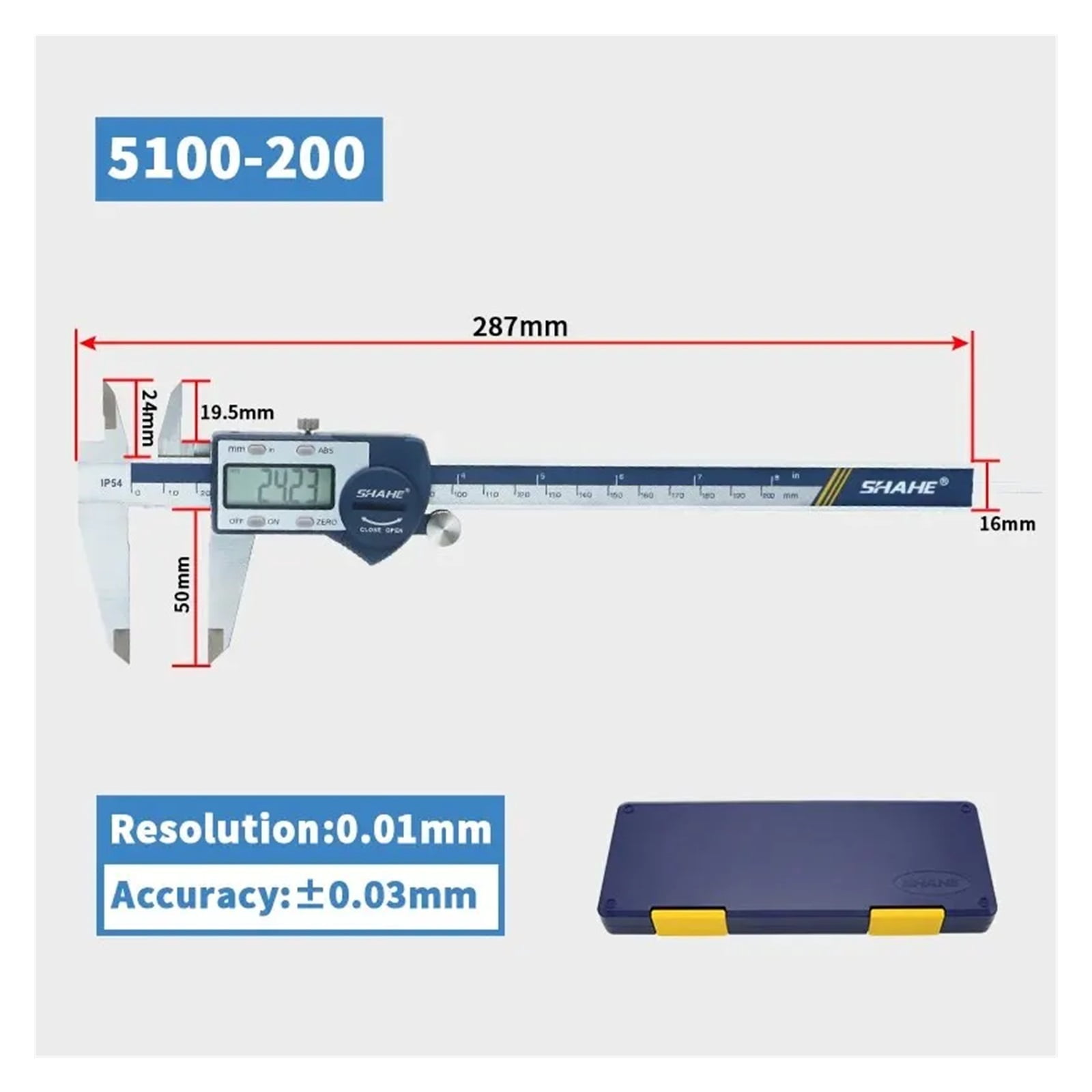 Hardened Stainless Steel Digital Caliper Electronic Vernier Caliper ...