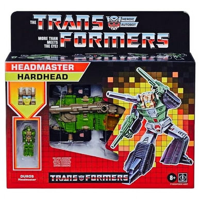 Transformers Retro Headmaster Hardhead Action Figure, Converts to Tank ...