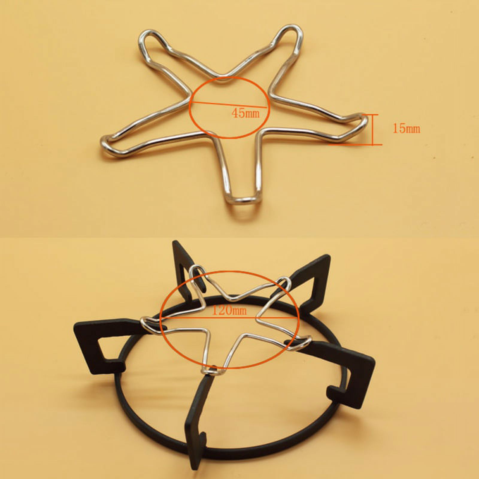 Hardlegix Inc Kitchen Pan Stand Support Pot Chrome Plated Stainless ...