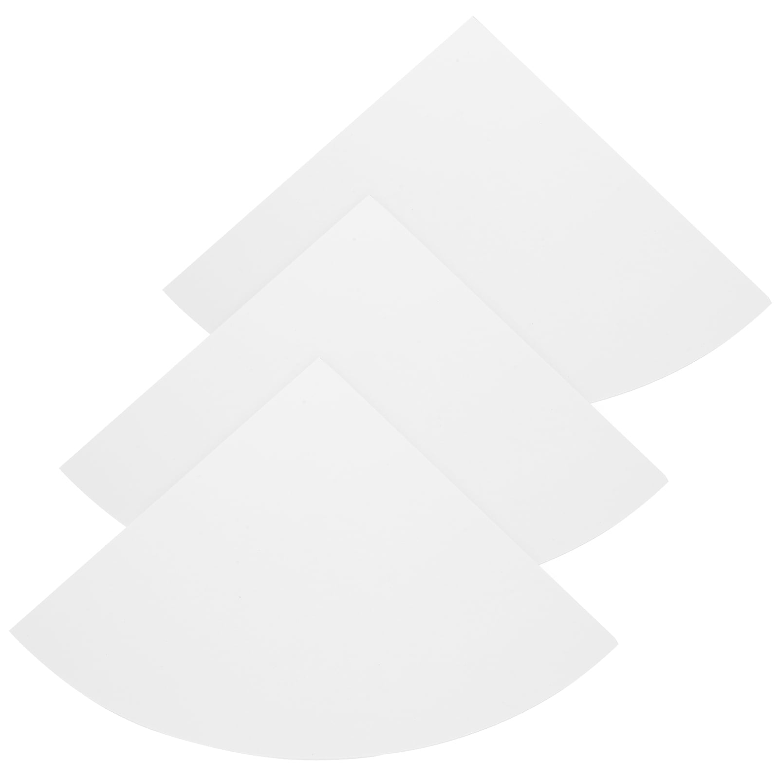 Hardline 3Pcs Wall Corner Shelves Triangle Fan Shape Storage Racks Wall ...