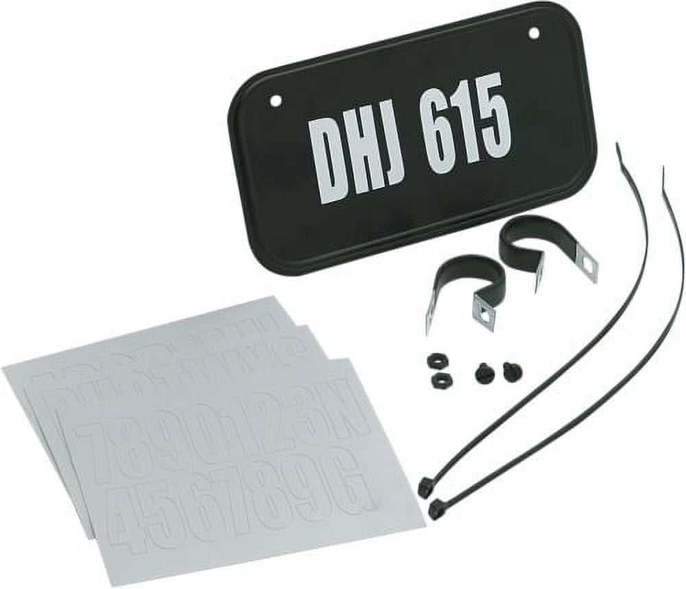 Hardline ATV License Plate Aluminum Black - Walmart.com