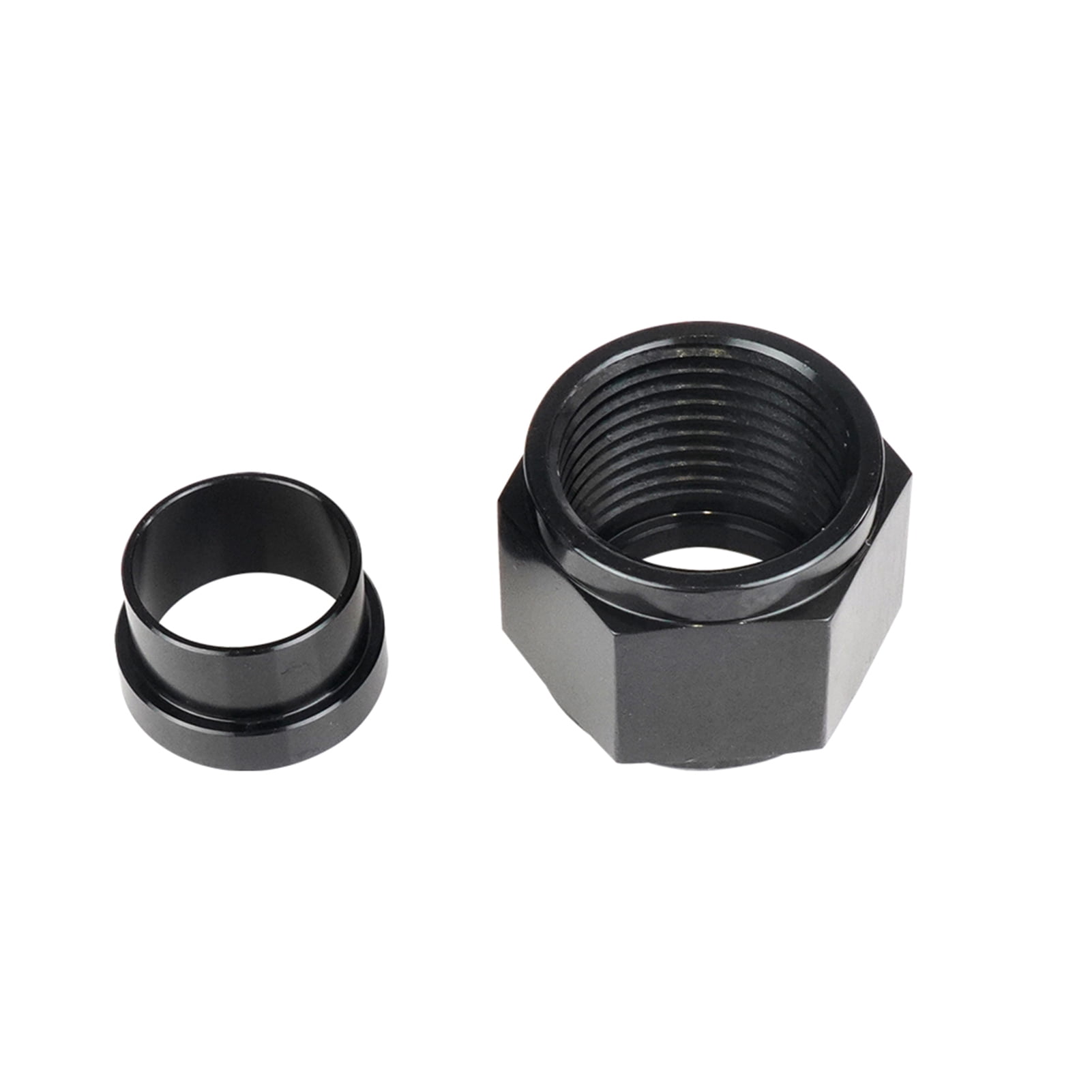 Hardline Aluminum Hardline Fitting, 8 AN Female Tube Nut And Sleeve For ...