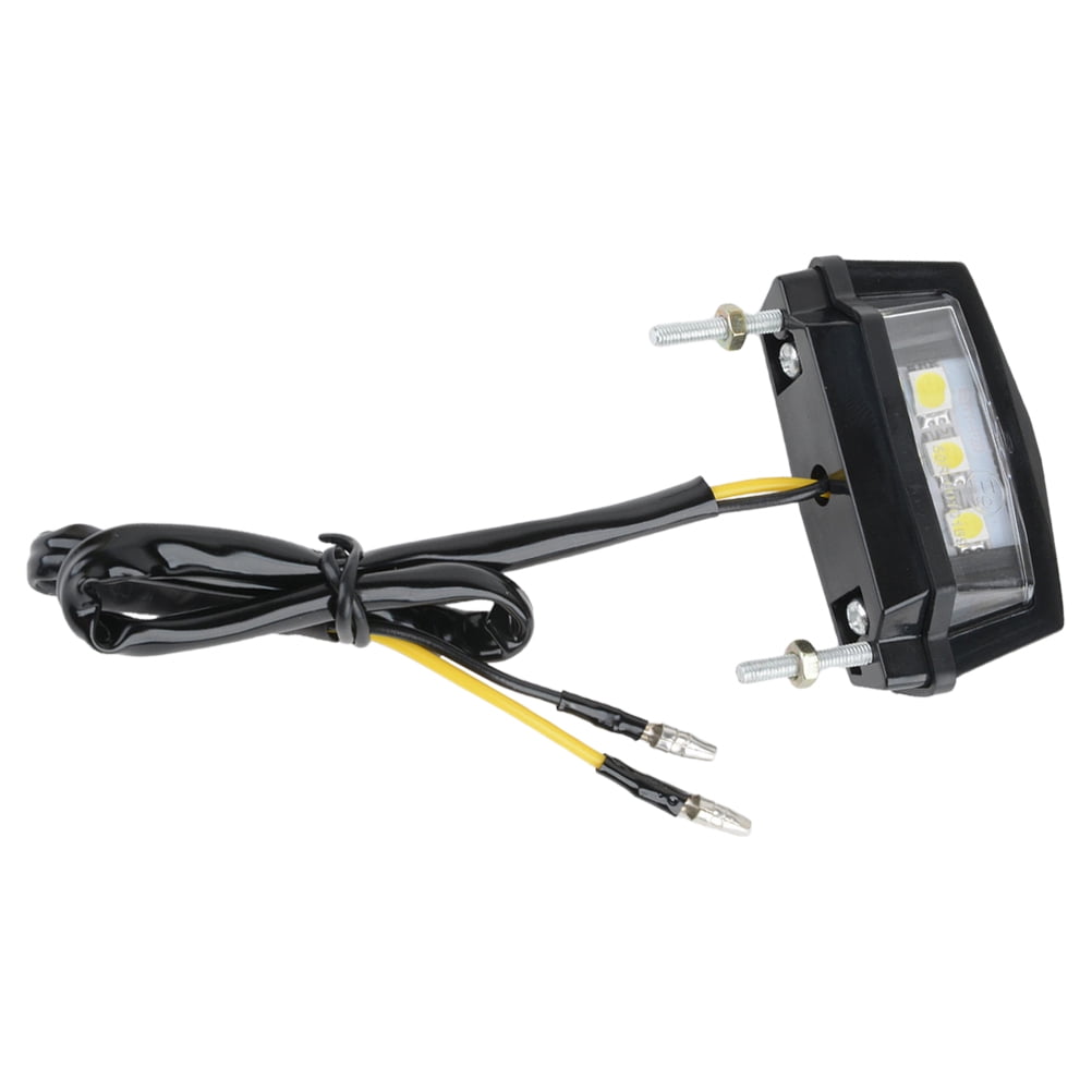 Pretyzoom LED License Plate Light for Car Use Black Plastic ...