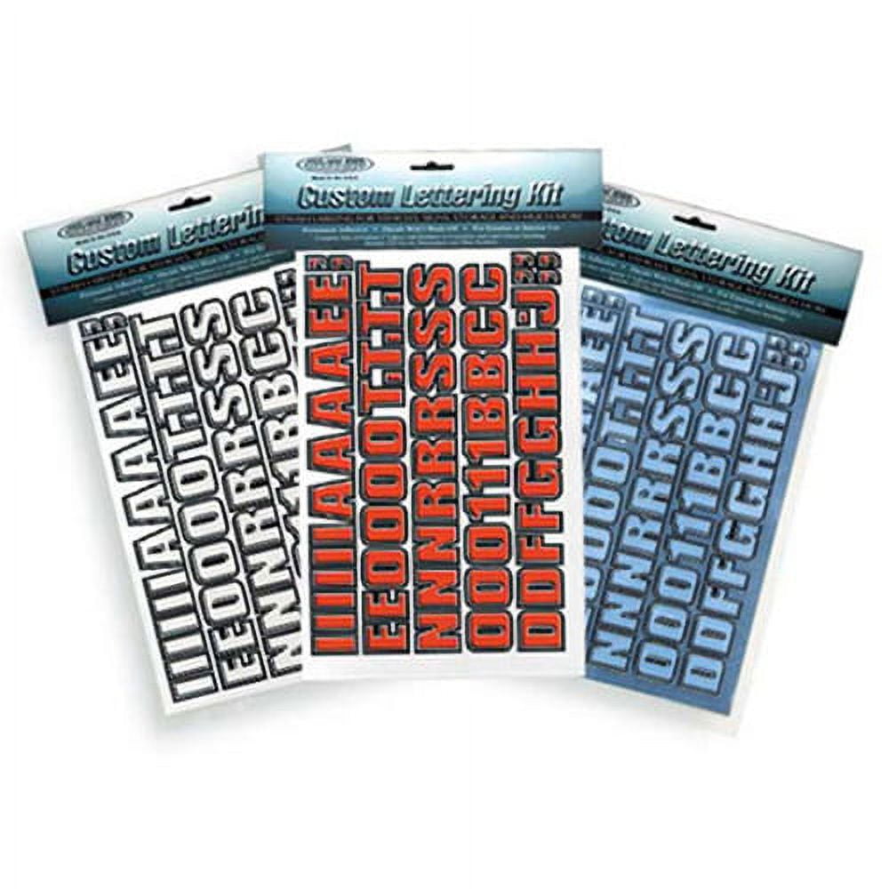Hardline Products Custom Lettering Kit, Blk/Red - Walmart.com