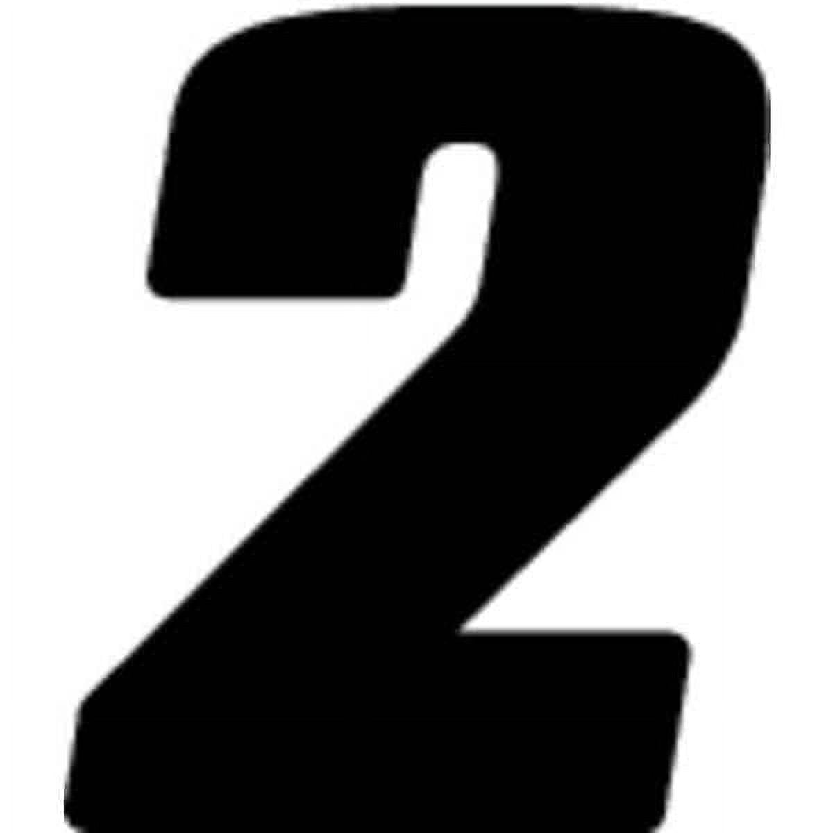 Hardline Products Number Label,Black,5-1/2 in. H,No. 2,PK3 DB53B-2 ...
