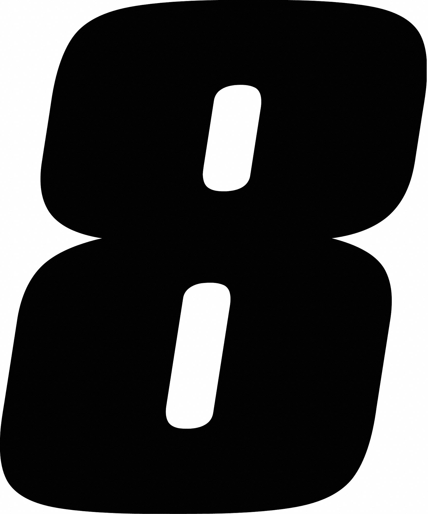 Hardline Products Number Label,Blk,Vinyl,4 in. H,No. 8,PK3 DB43B-8 ...