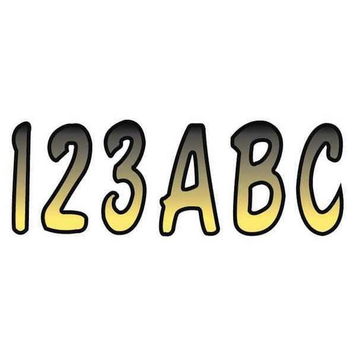 Hardline Products Number and Letter Combo Kit,Yellow/Black GYEBKG200 ...