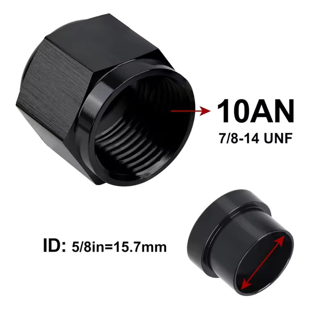 Hardline Tube Nut And Sleeve Fitting Adapter Aluminum Tube Hose Line ...