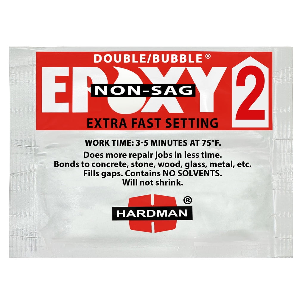 Hardman Double Bubble Red 2 Non-Sag Extra Fast Setting Epoxy Adhesive ...