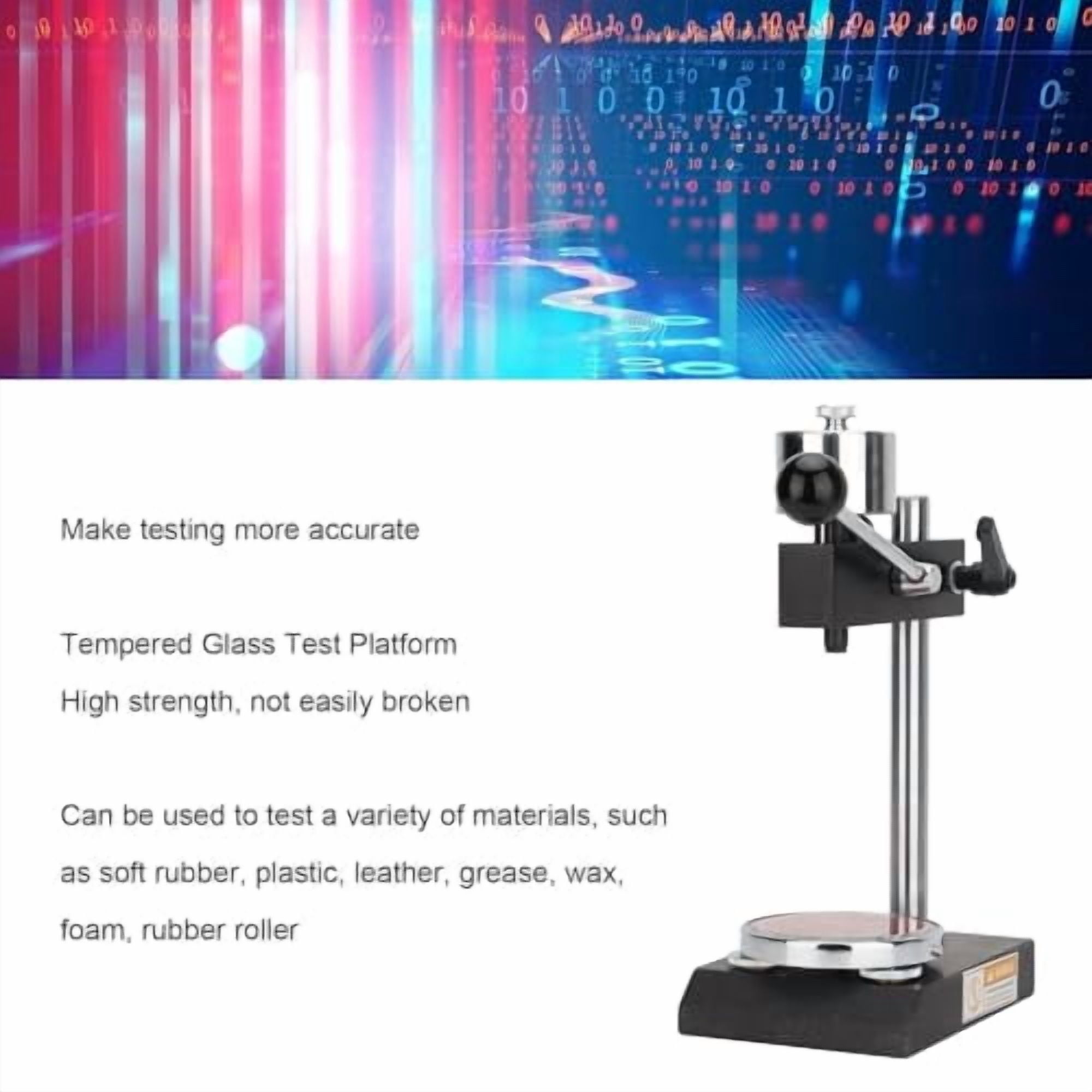 Hardness Tester Stand Durometer Test Stand High Strength Tempered Glass ...