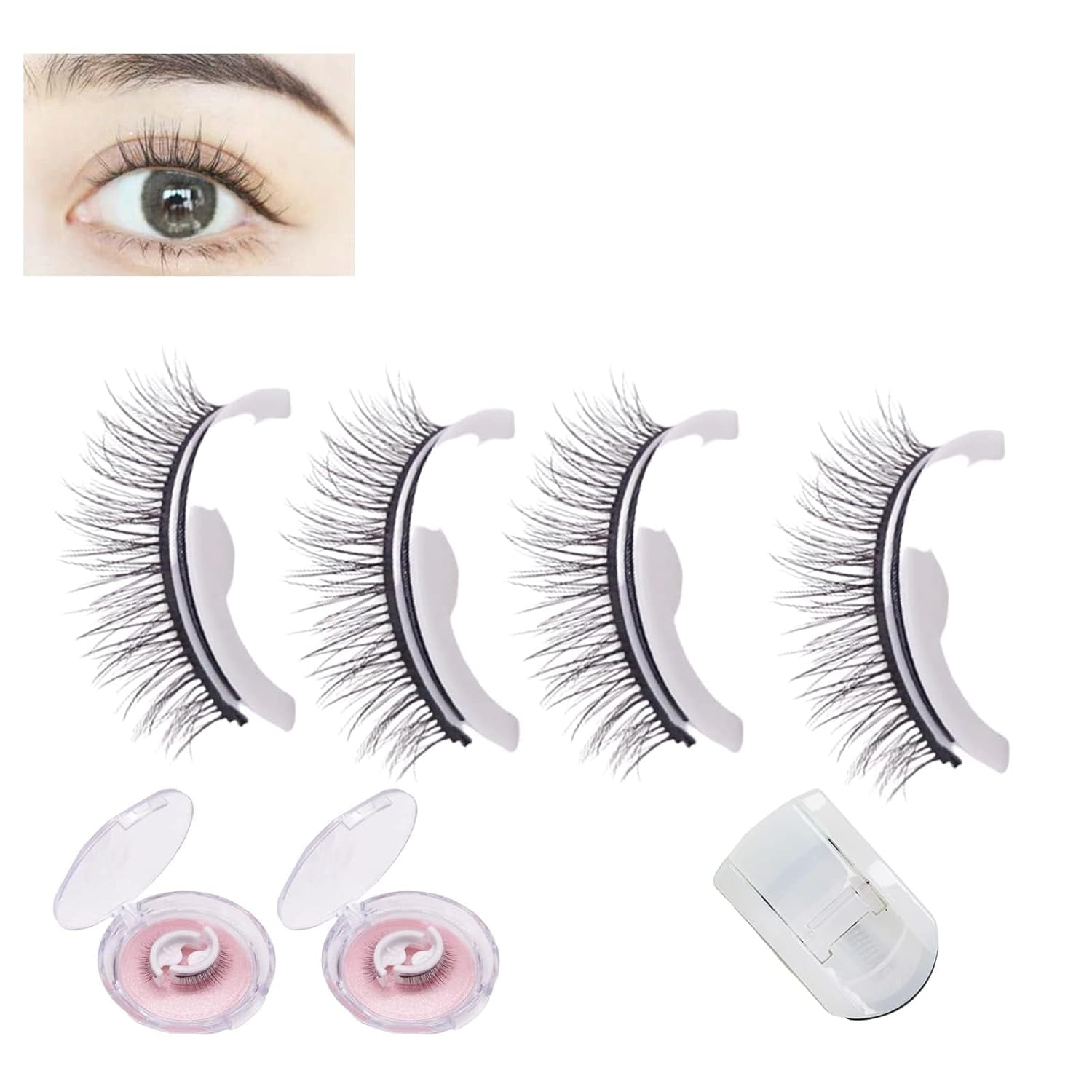 Hardpointing Reusable Self Adhesive Eyelashes, Hard Pointing Eyelashes ...