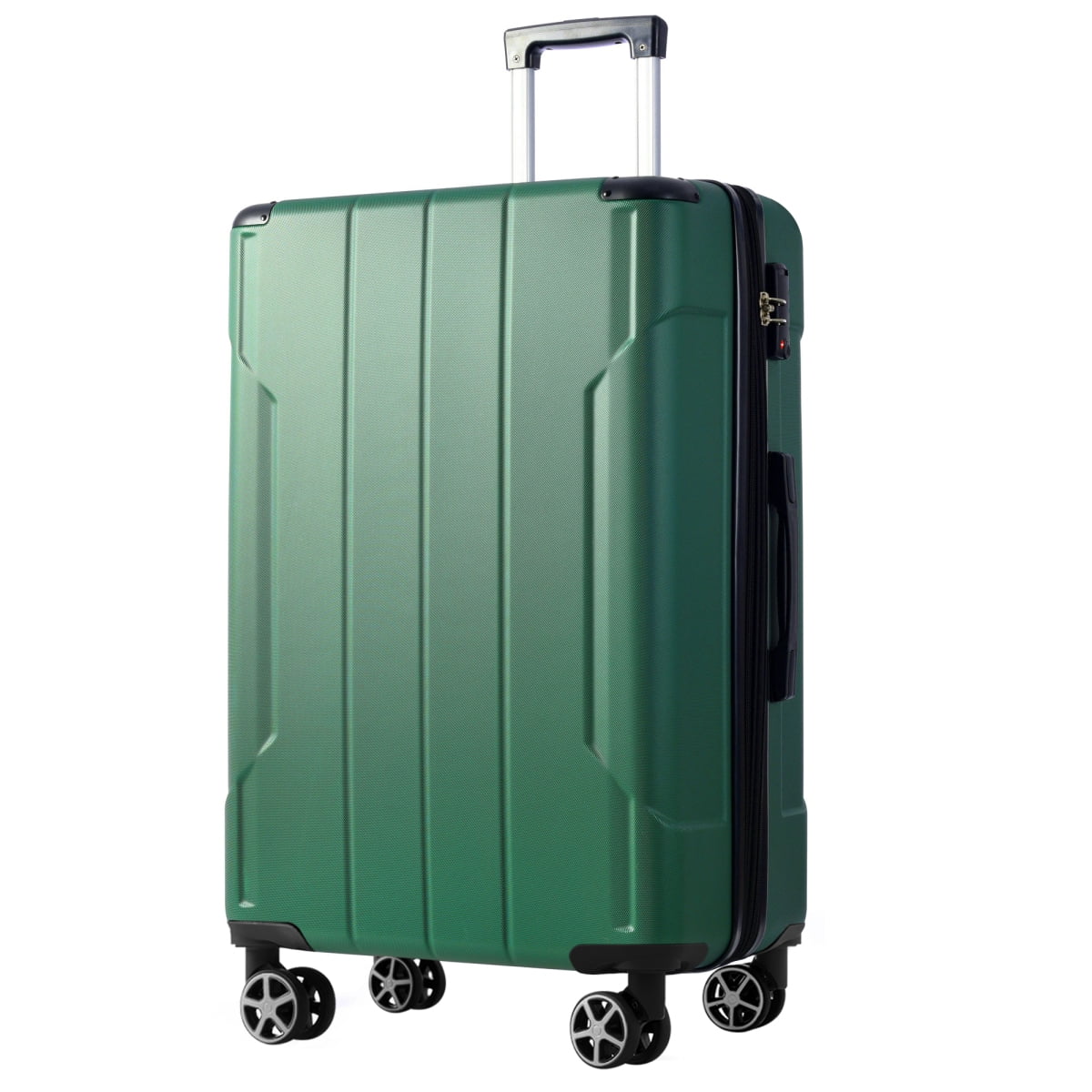 Hardshell Luggage, Lightweight Durable ABS Suitcases with Double Wheels ...