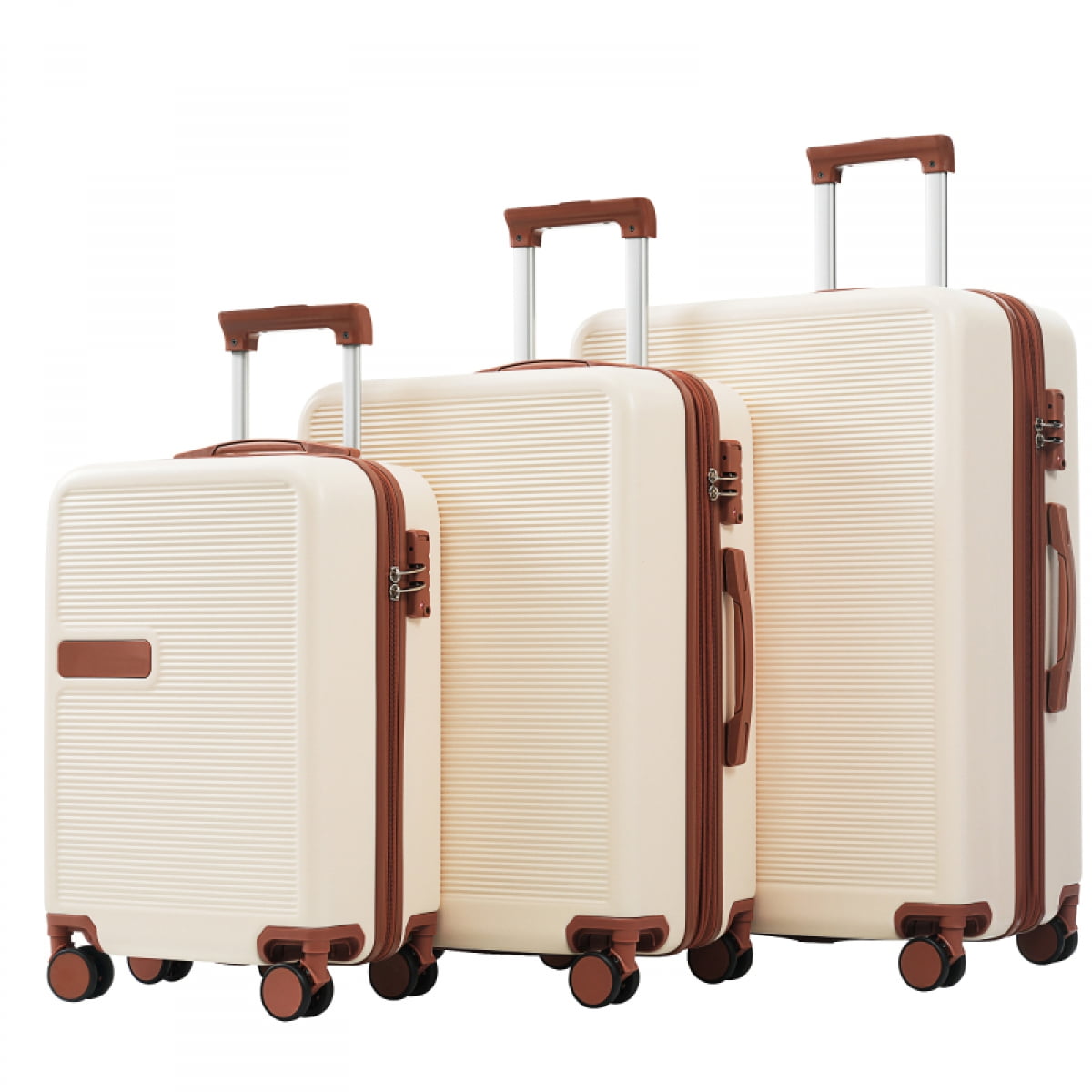 Hardshell Luggage Sets of 3, Expandable 25% Storage Space Travel ...