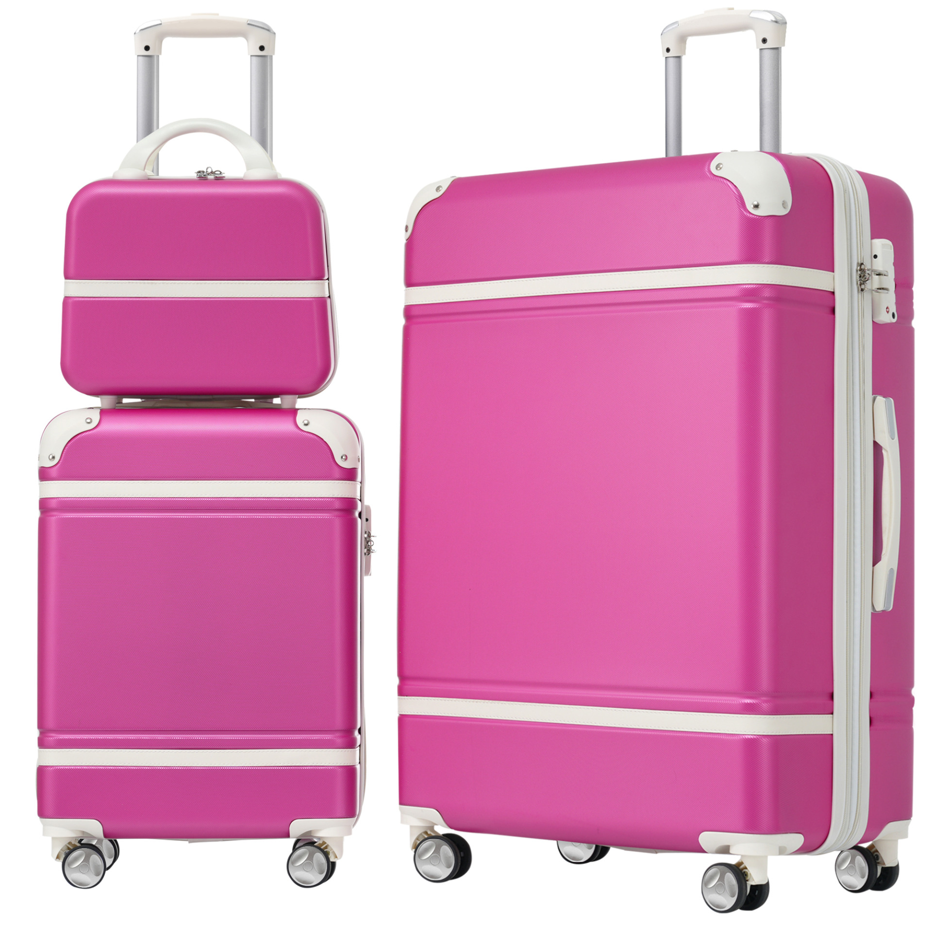 Hardshell Luggage Sets 3 Pieces,Lightweight 20"+28" Luggages and ...