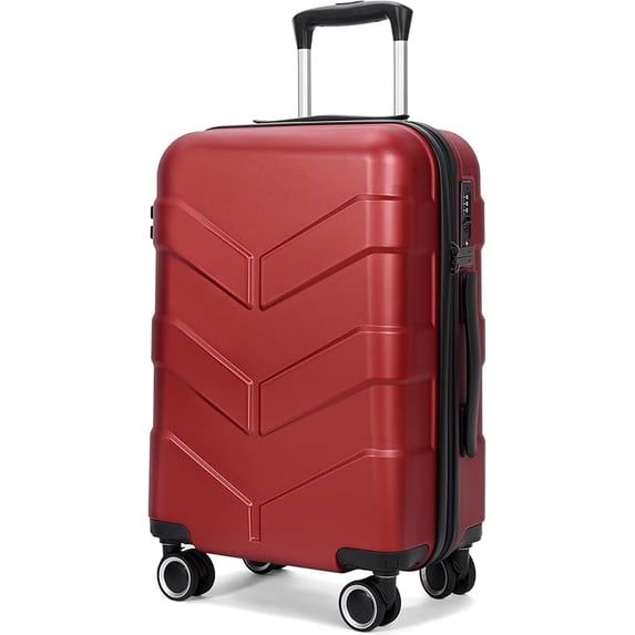 Hardside Carry On Luggage 22x14x9 Airline Approved with Spinner Wheels ...