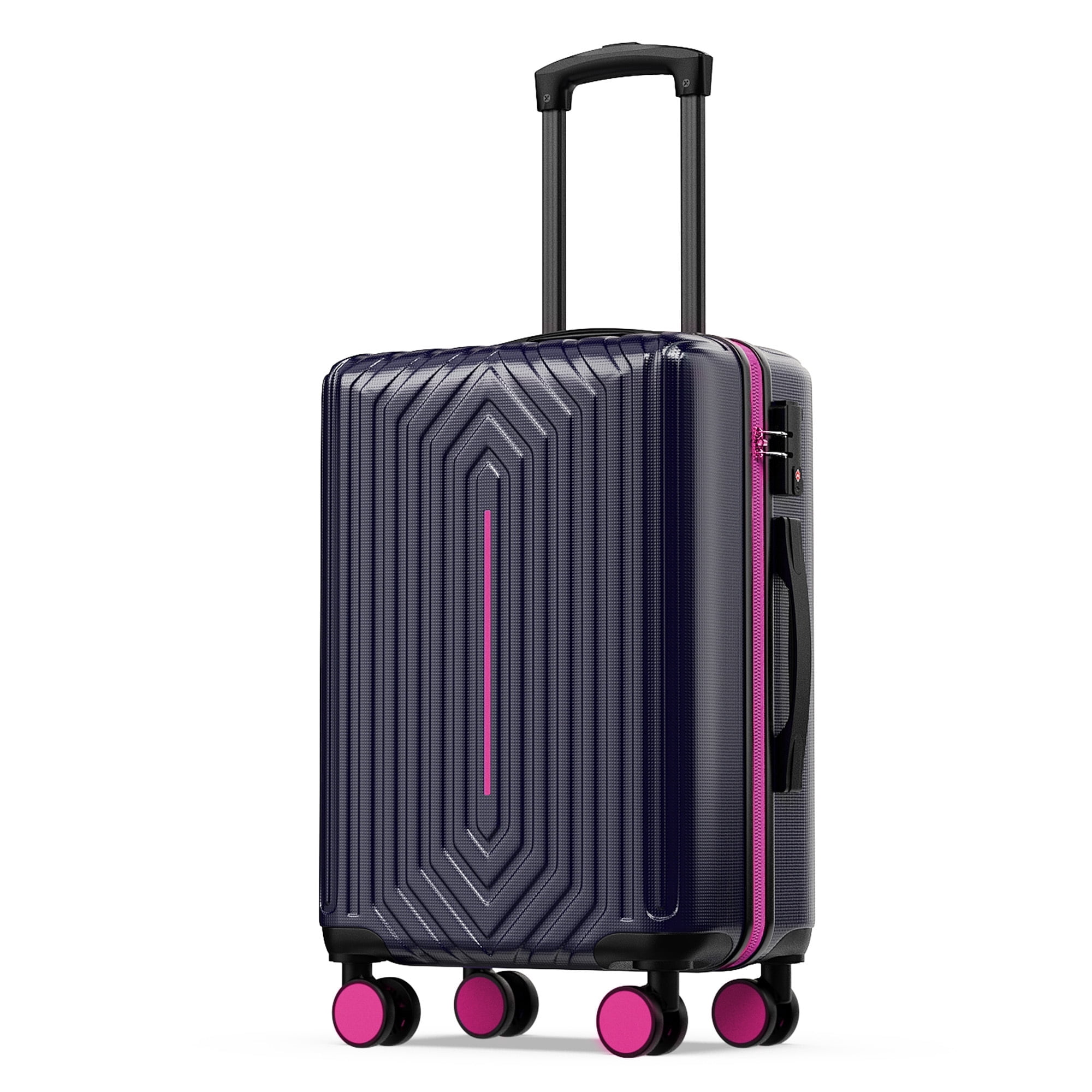 Hardside Carry on Luggage 22 X 14 X 9 Airline Approved,Double Spinner ...