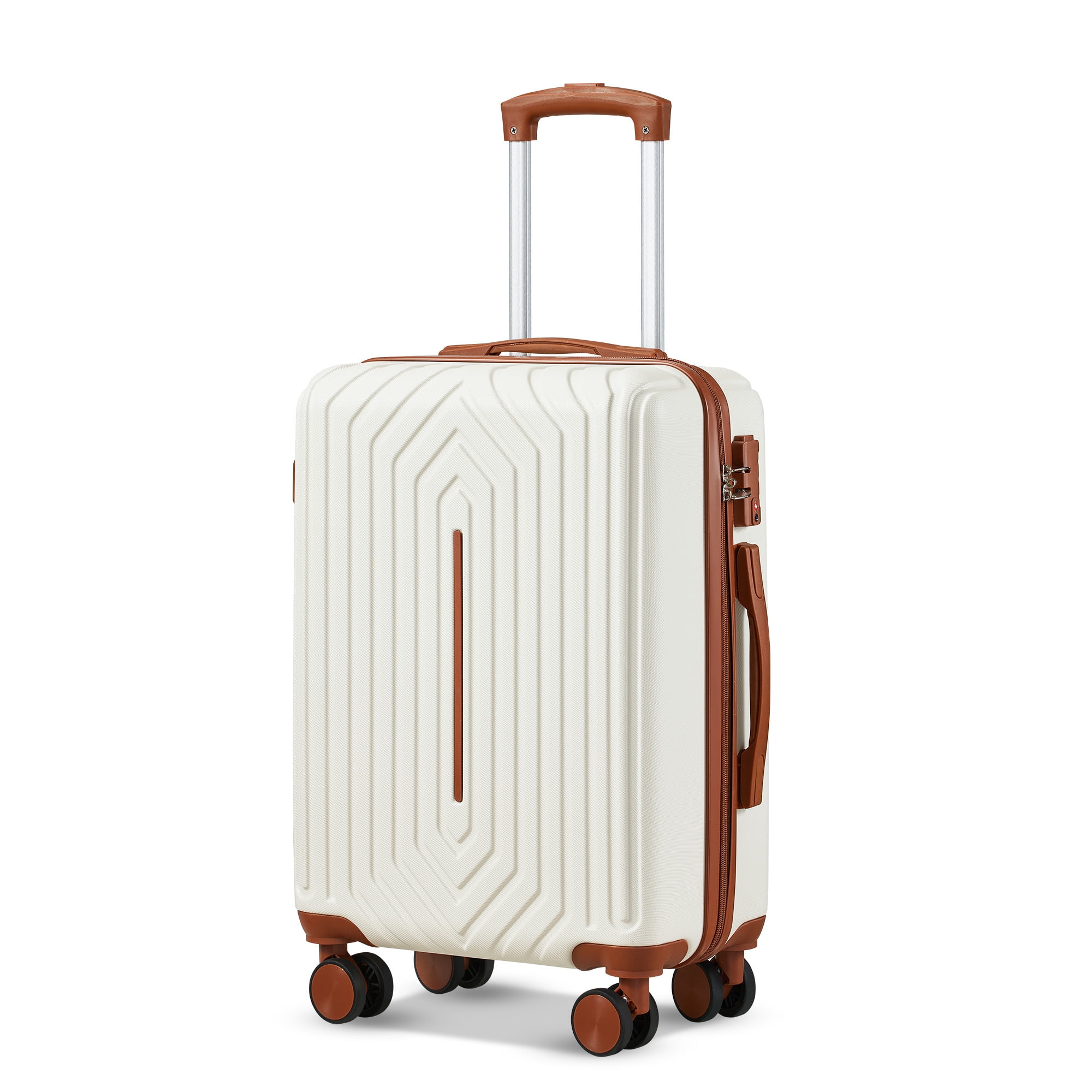 Hardside Carry on Luggage 22 X 14 X 9 Airline Approved,Double Spinner ...