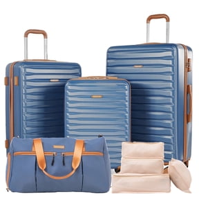Famistar 4Pcs Hardside Luggage Set-14” Case, 20”/24” Carry-on,28” Check ...