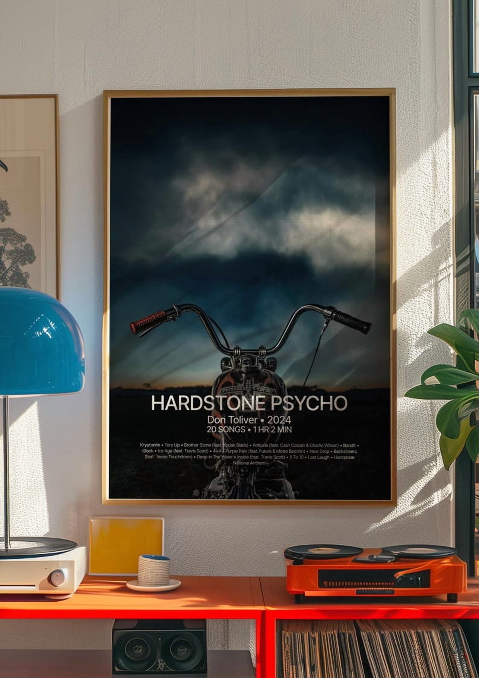 Hardstone Psycho Album Poster, Don Toliver Dark Hip Hop Wall Art ...