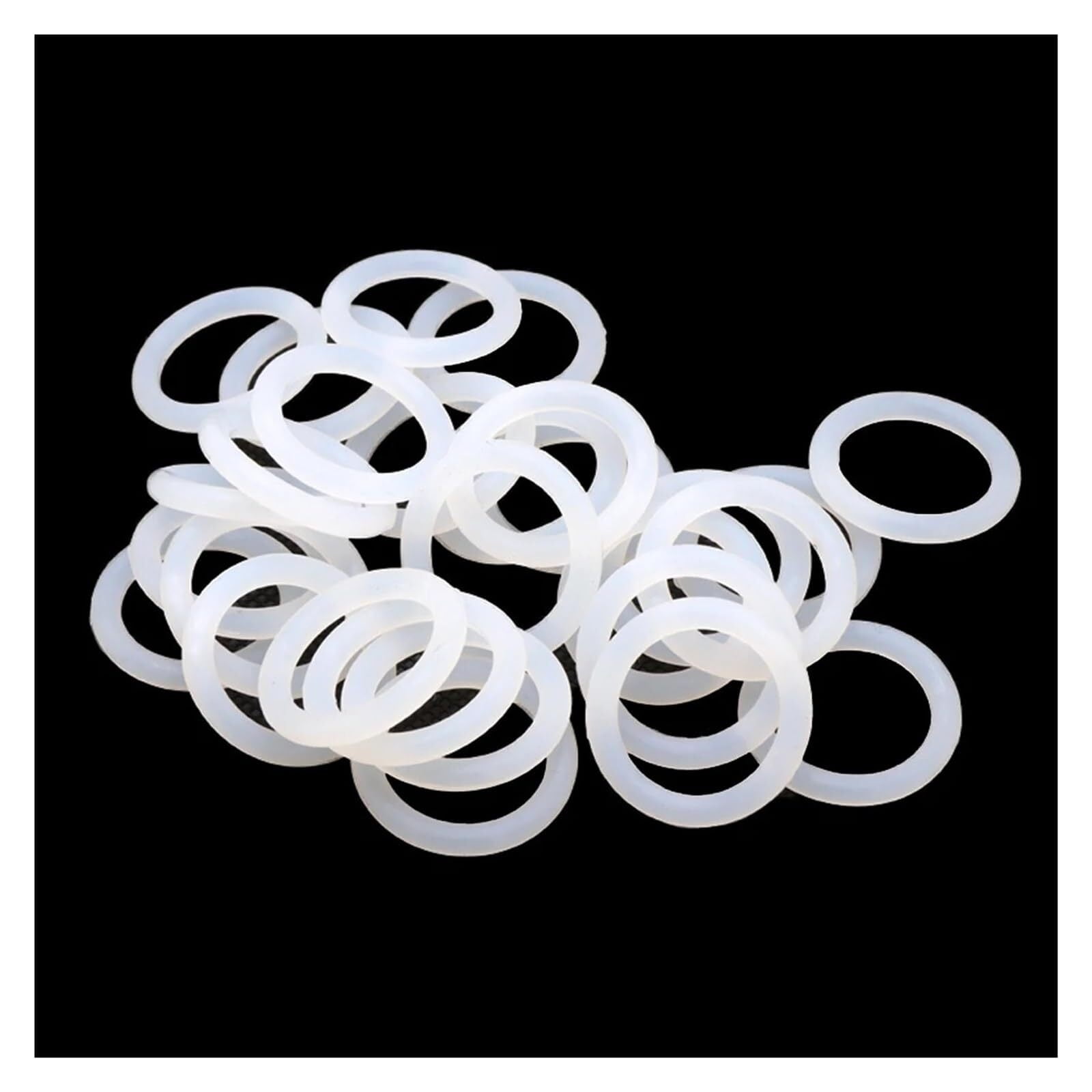 Hardware 10pcs White Silicone Ring Gasket CS 2.4mm OD 8-60mm Food Grade ...