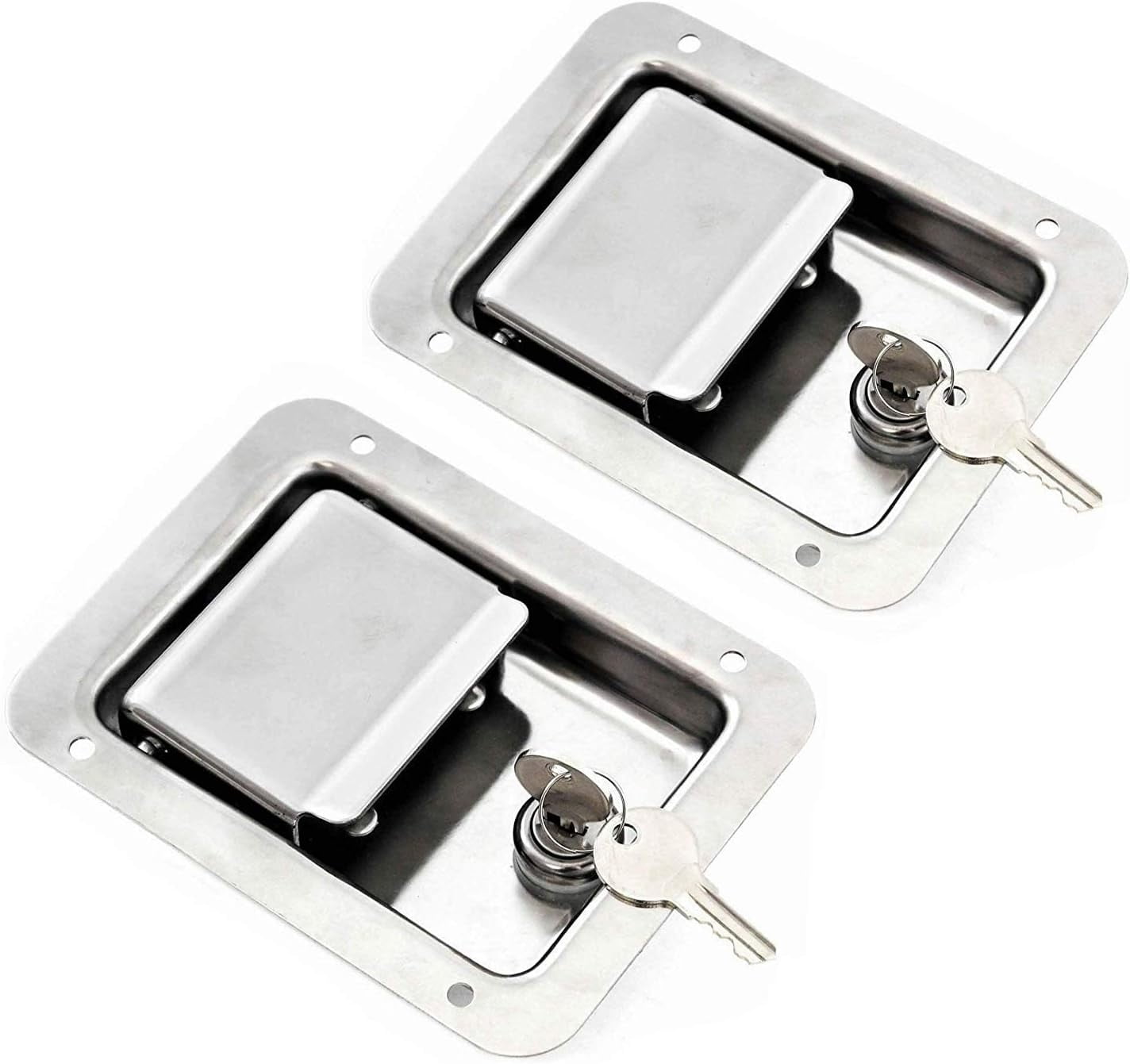Hardware 2 Pack Stainless Steel Spring Loaded Pallet Latch with Lock ...